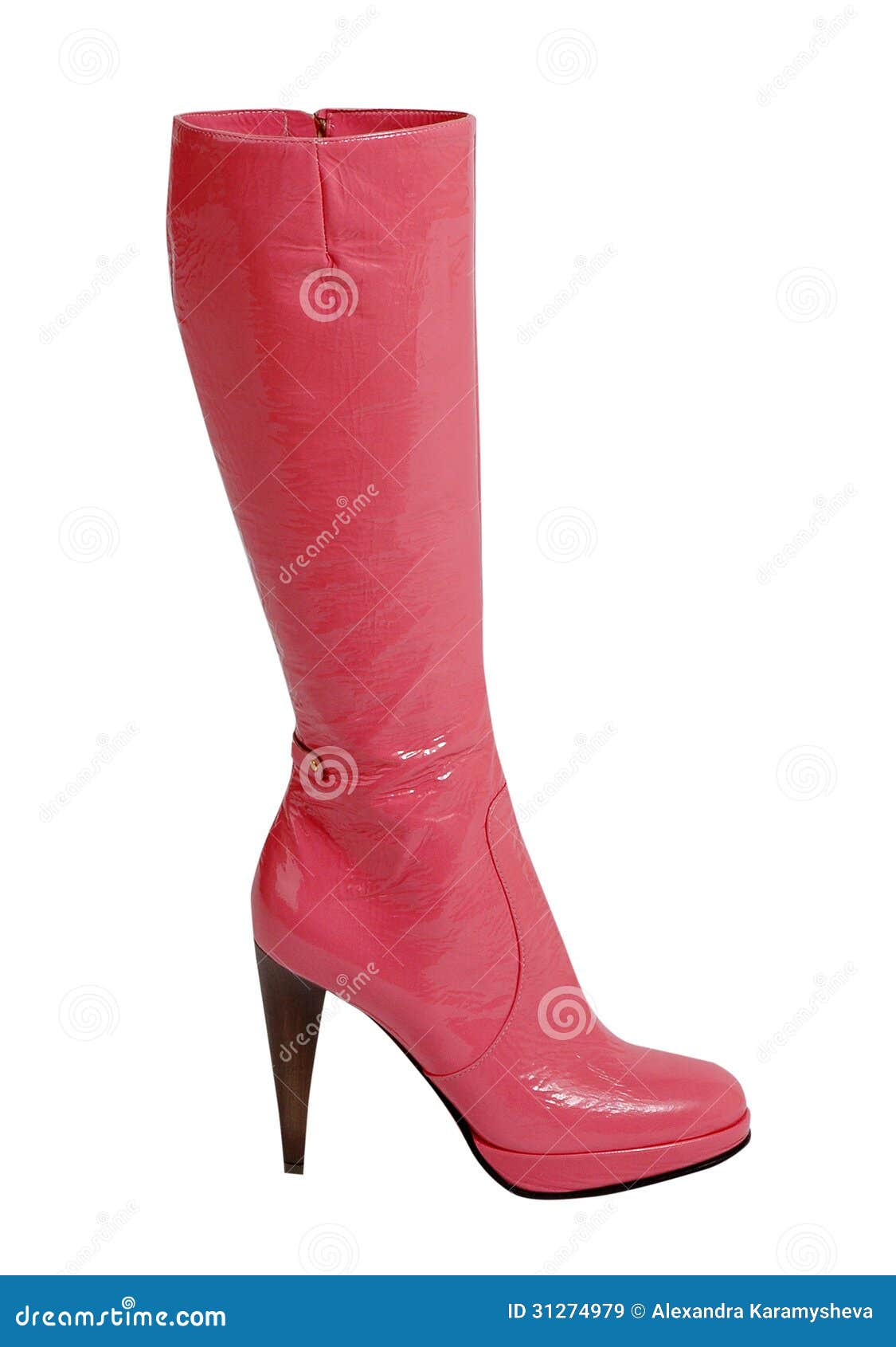 Bota cor-de-rosa imagem de stock. Imagem de moderno, moda - 31274979