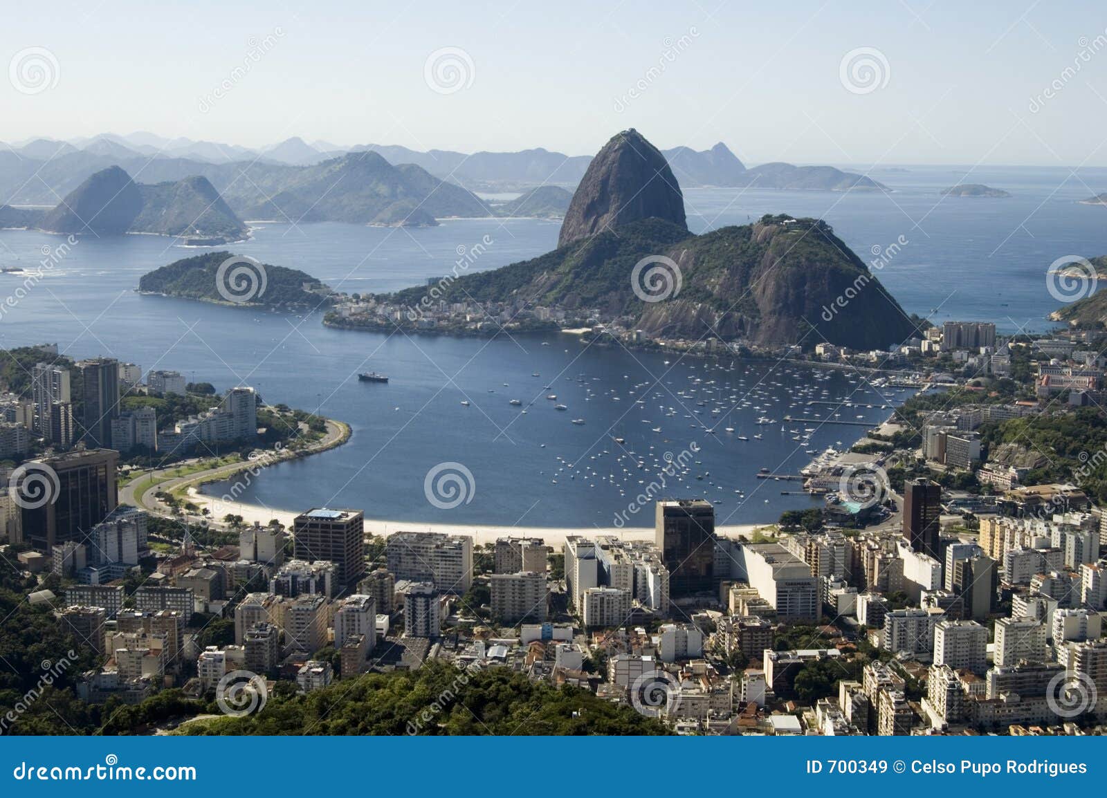 Botafogo Bay stock image. Image of water, ocean, mountain - 700349