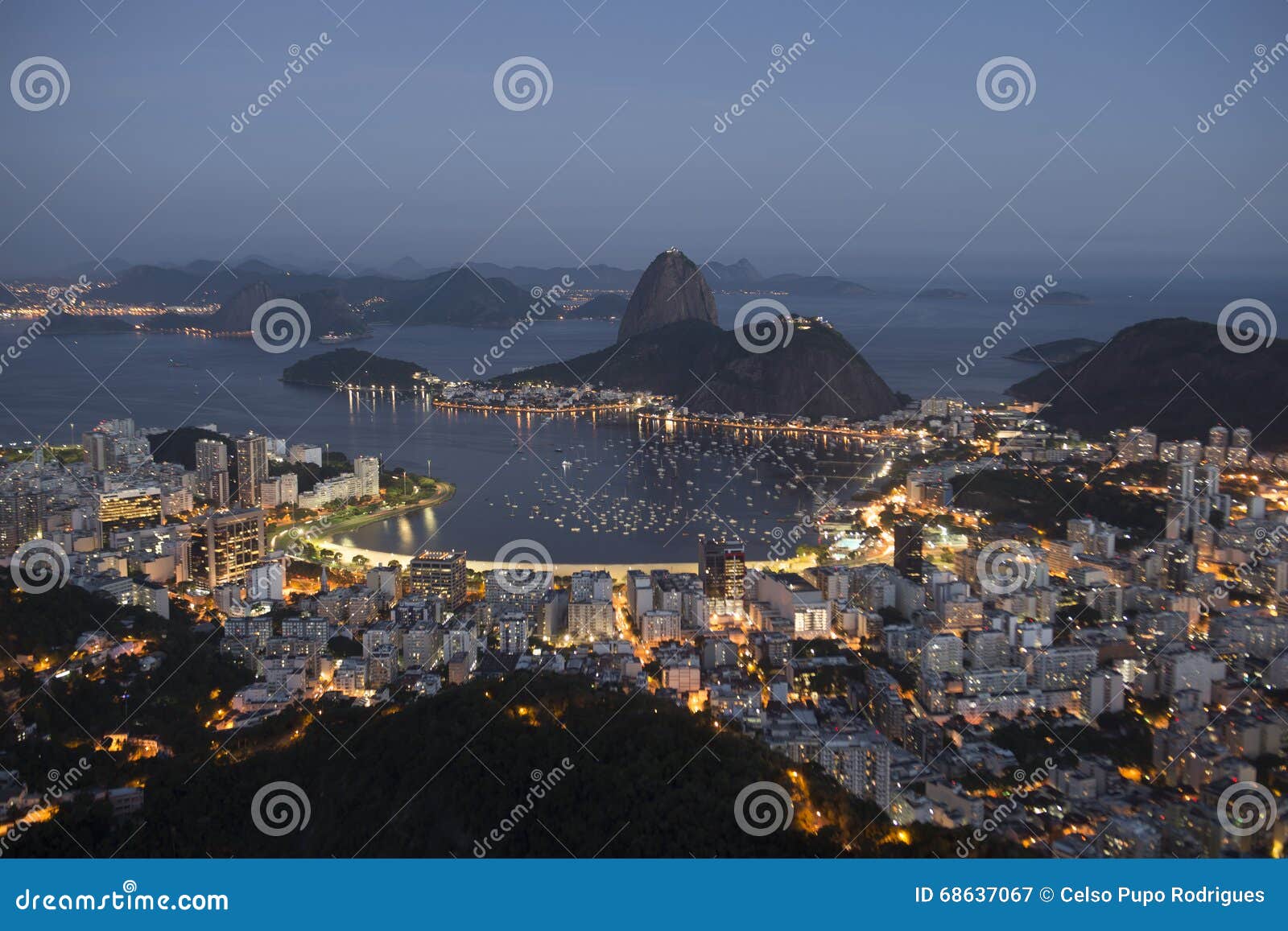 Botafogo Bay stock image. Image of guanabara, landmark - 68637067