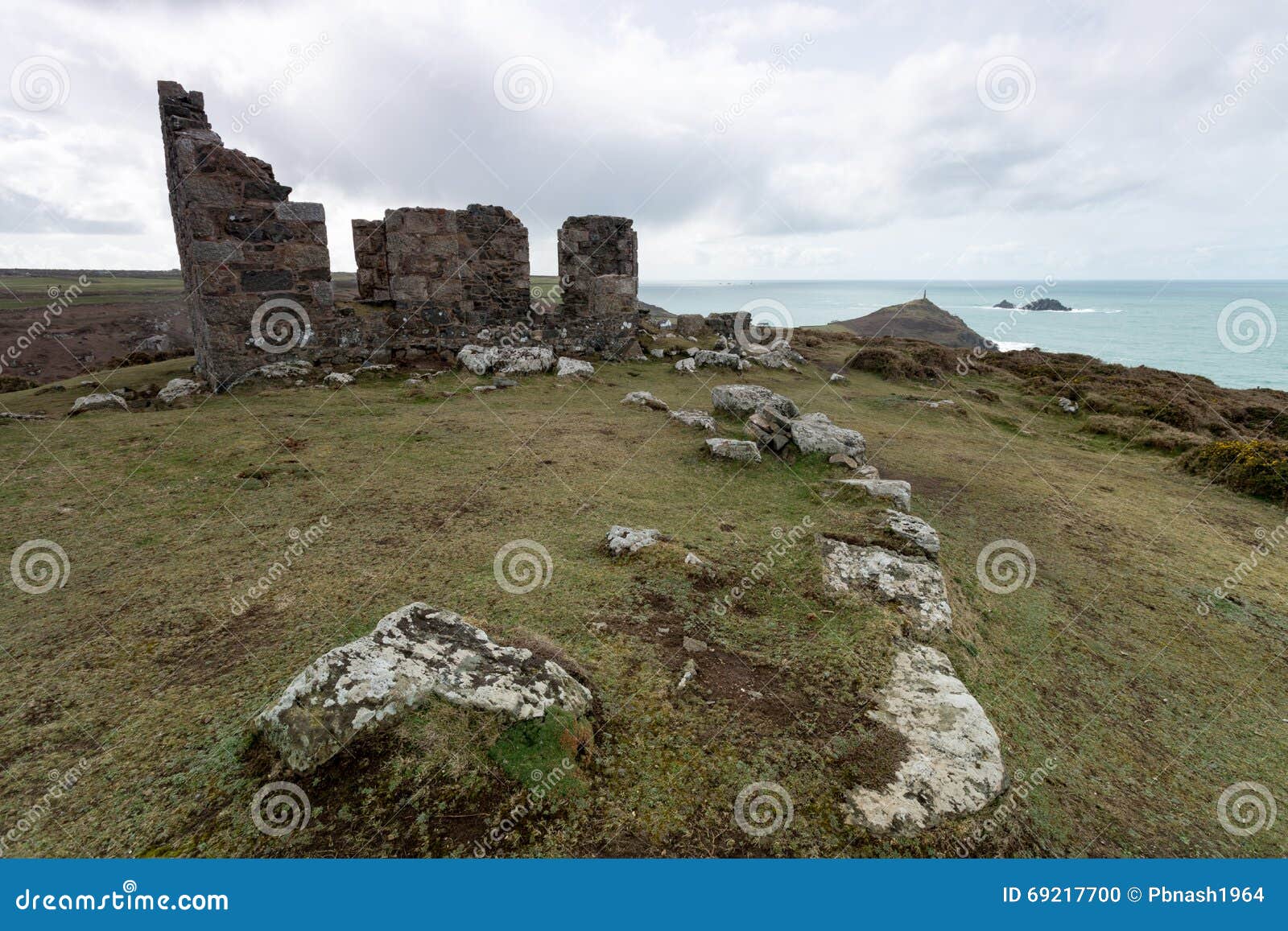 Botallack the crowns stock photo. Image of heritage, stone - 69217700
