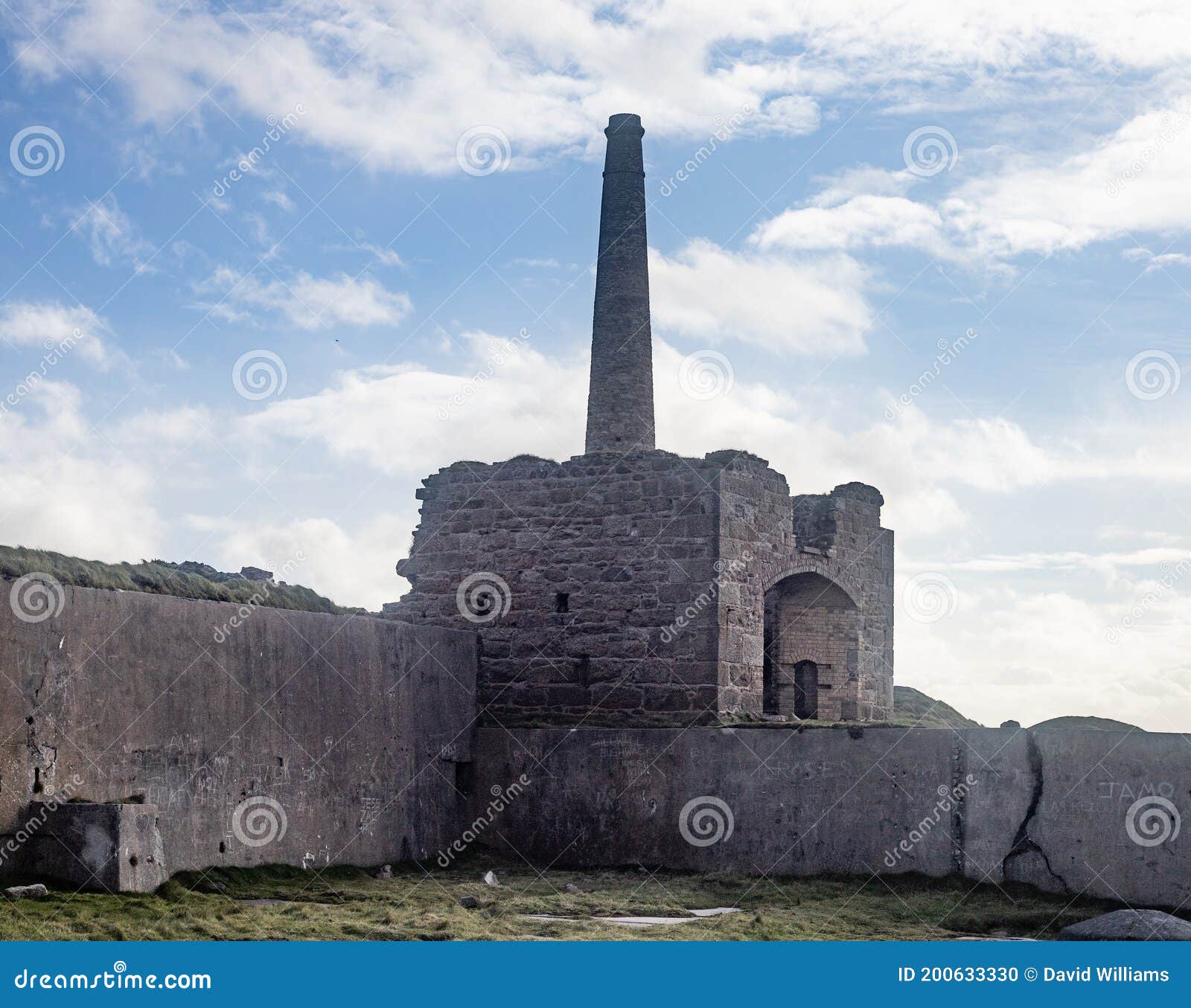 Botallack Mines Cornwall England Stock Photo - Image of industry, stack ...