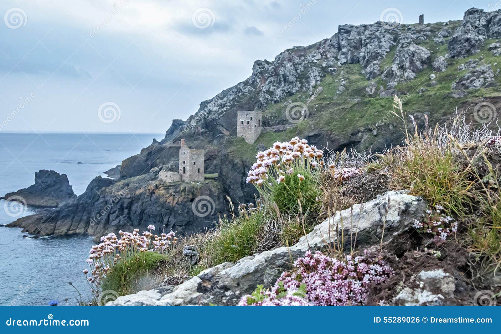 Botallack Tin Mines stock photo. Image of house, poldark - 55289026
