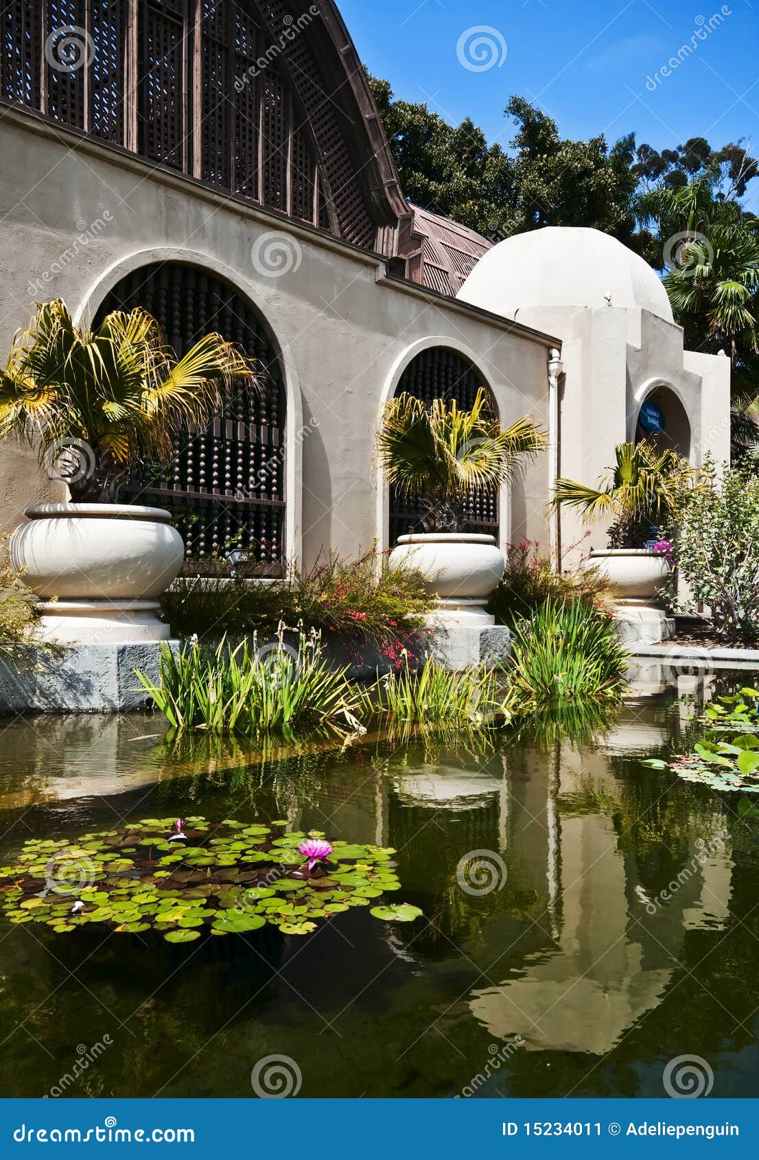 Botanical Building, Balboa Park Stock Image - Image of landmarks, park ...