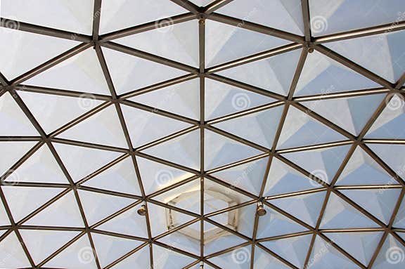 Botanical Dome Glass Roof Pattern, Stock Image - Image of technology ...
