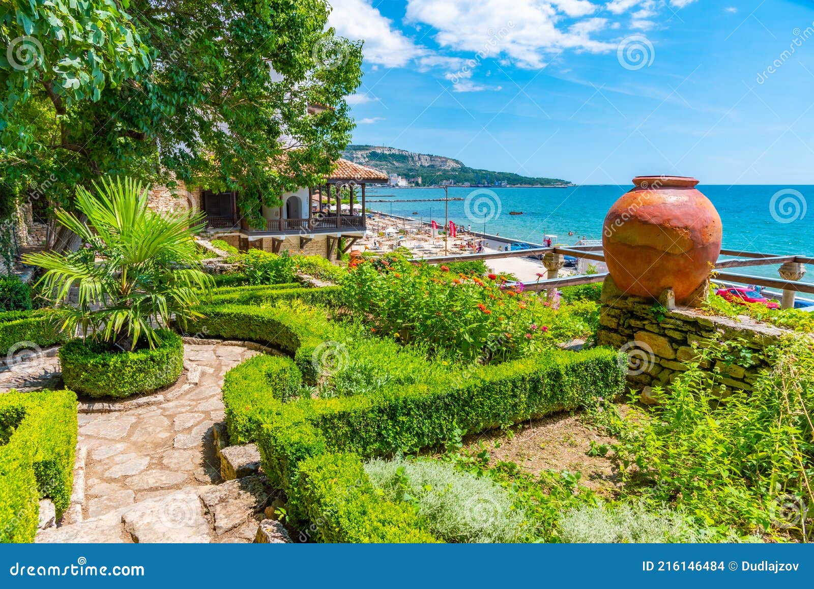 Botanical Garden of Balchik Palace in Bulgaria Stock Photo - Image of ...
