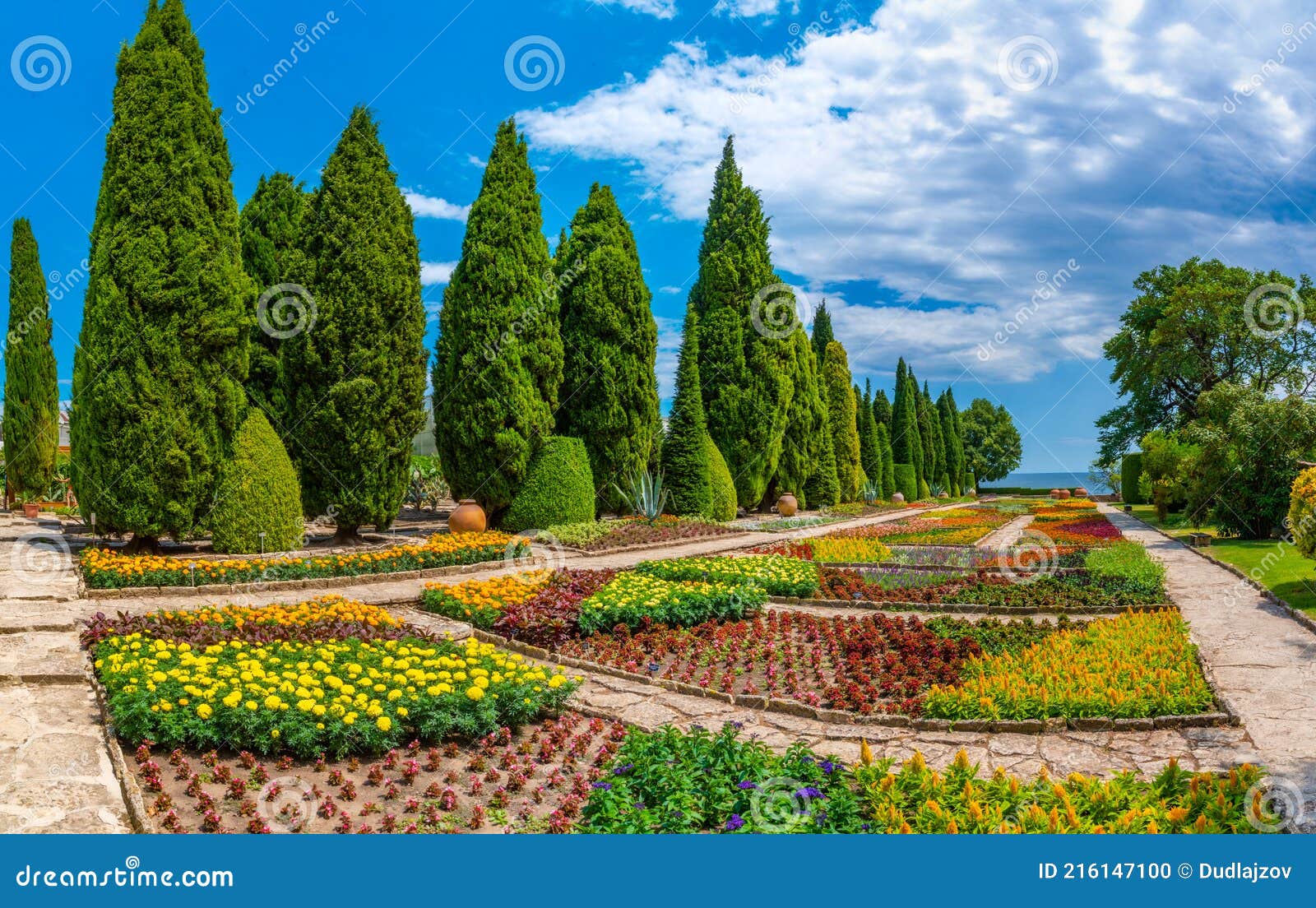 Botanical Garden of Balchik Palace in Bulgaria Stock Photo - Image of ...