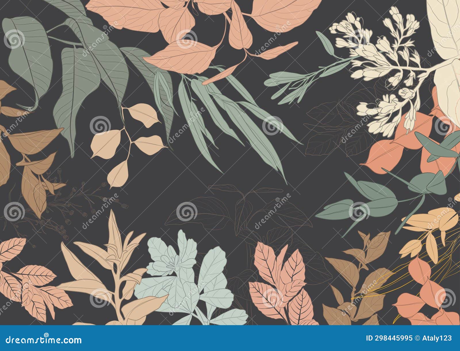 Botanical Vector Collection Stock Illustration - Illustration of plant ...