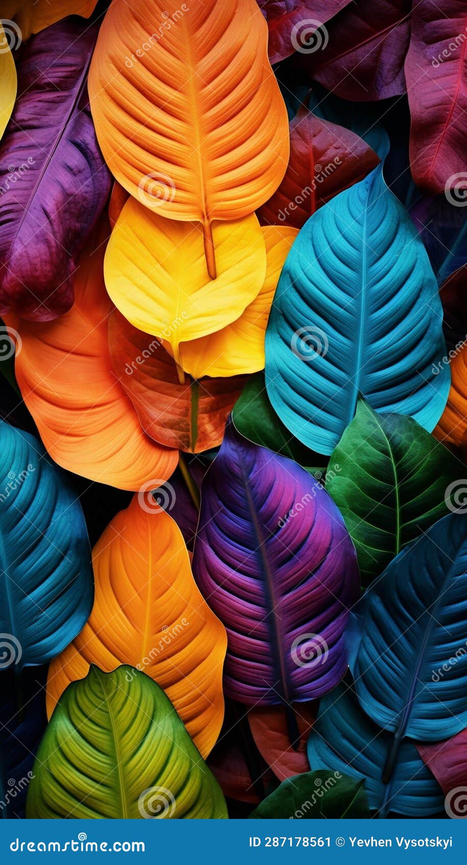 Botanical Magic Macrophotography of Various Leaves Exo_003 Stock ...