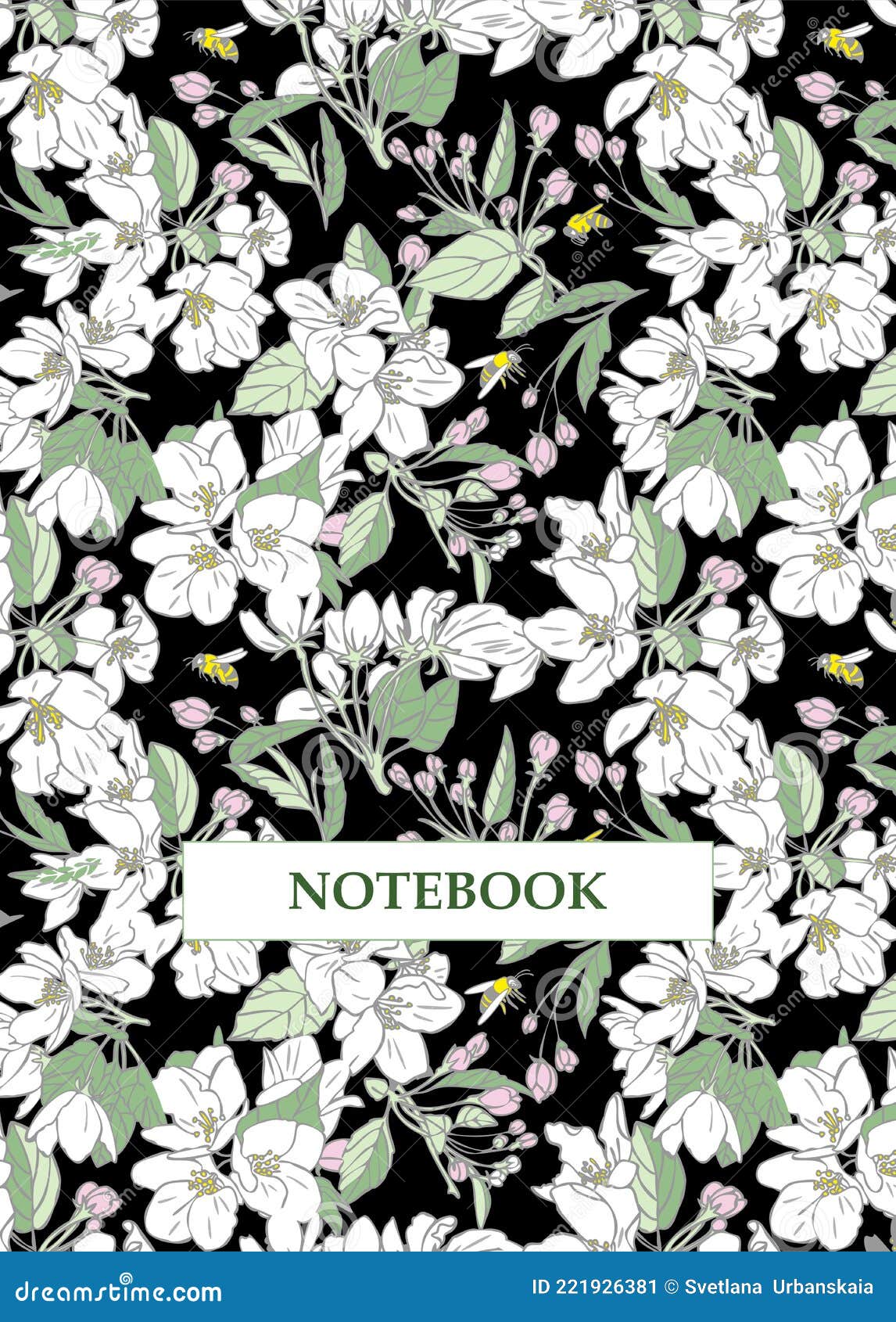 Notebook Flower Design Stock Illustrations – 11,983 Notebook Flower ...