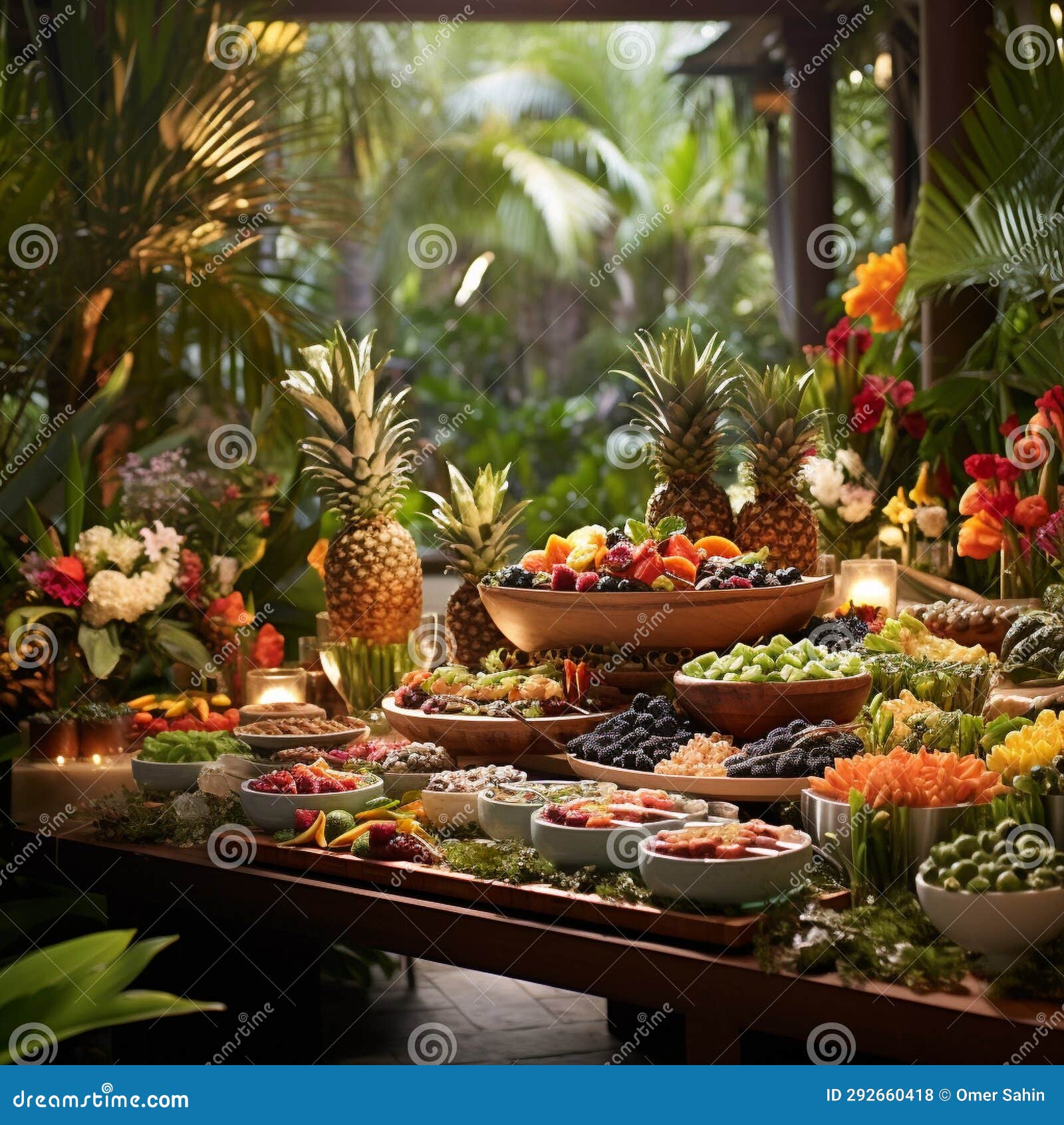 Art-inspired Reception Buffet With Edible Masterpieces Stock Image ...