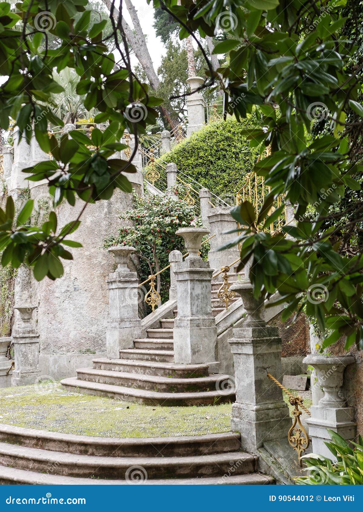 The Botanical Park of Villa Rocca in Chiavari Stock Photo - Image of ...
