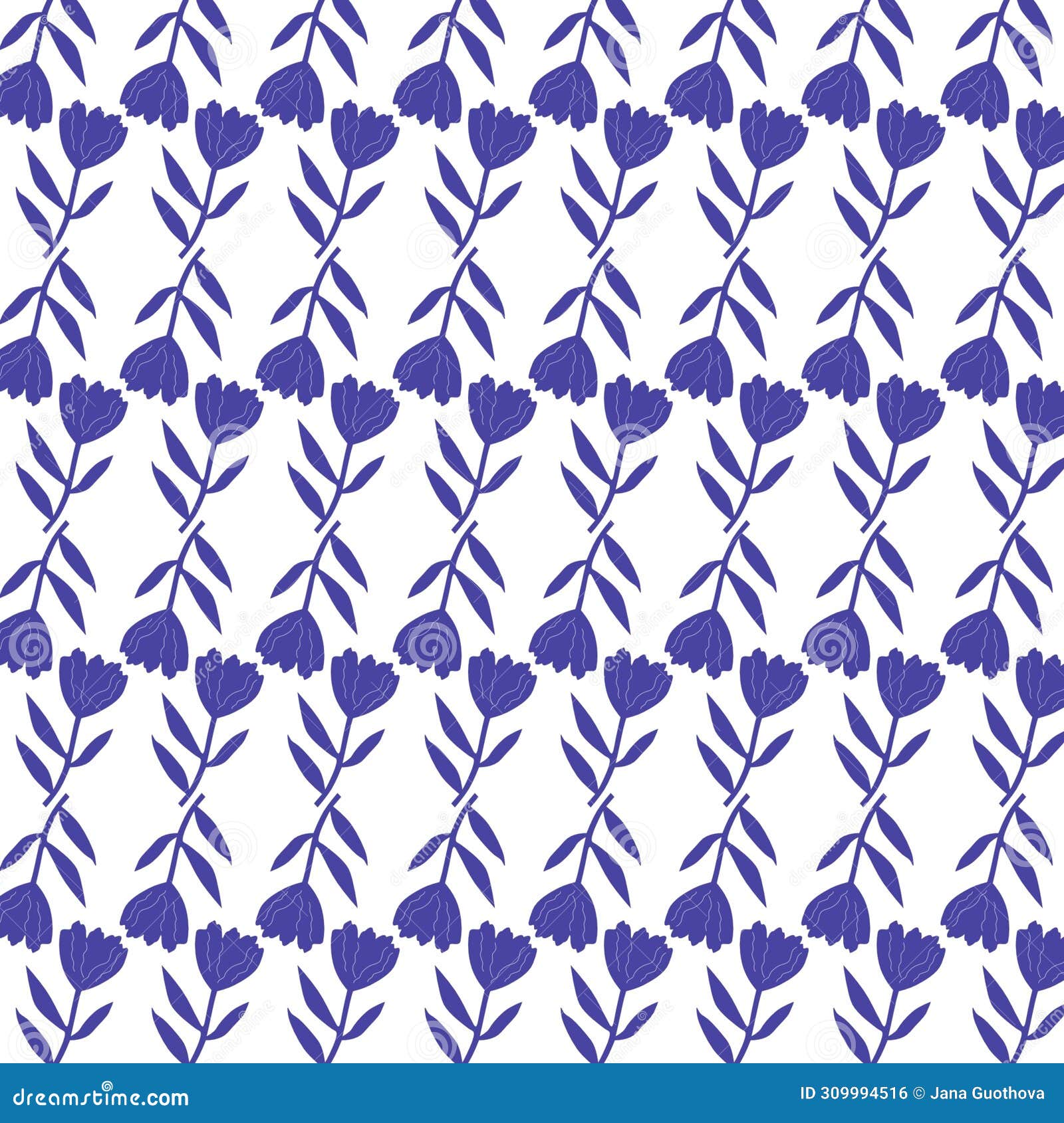 Botanical Summer Spring Pattern Texture Wallart Stock Illustration - Illustration of artwork ...