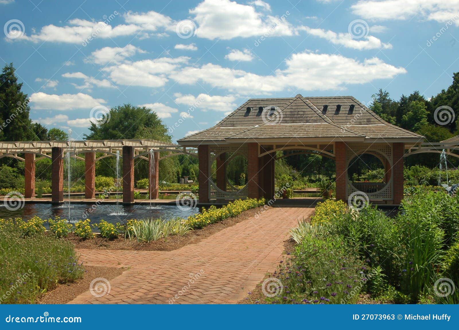 Botanical Water Garden stock image. Image of relaxing - 27073963