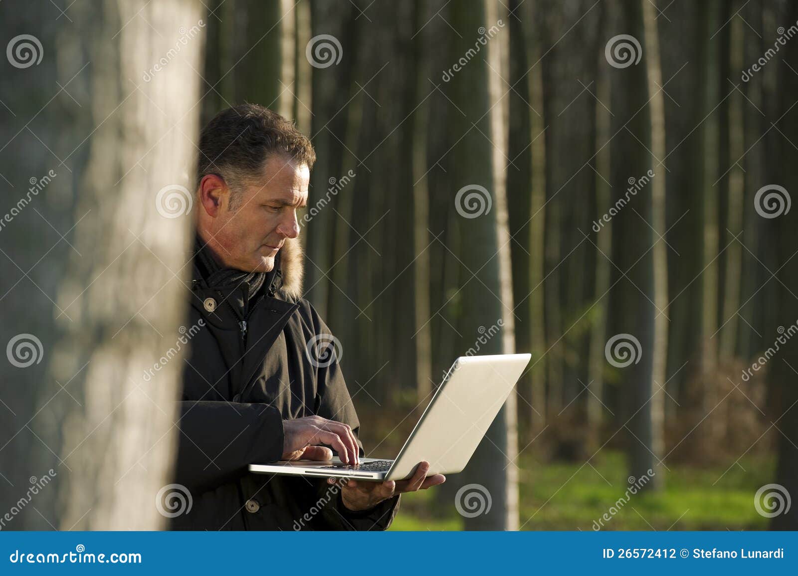 Botanist working outdoors stock photo. Image of outdoors - 26572412