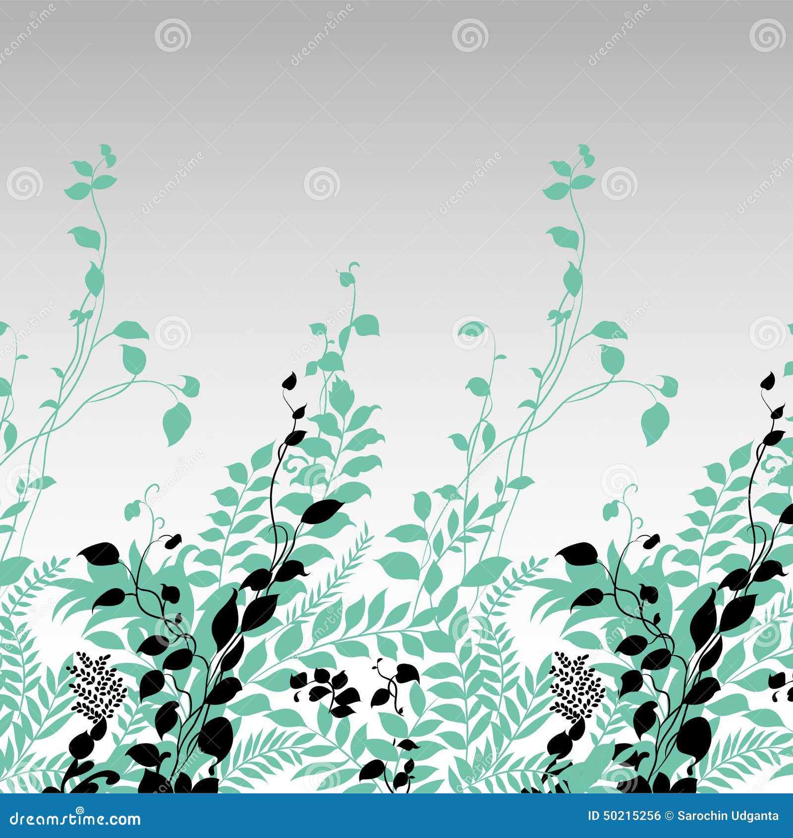 Botany Border Vector Illustration | CartoonDealer.com #50215256