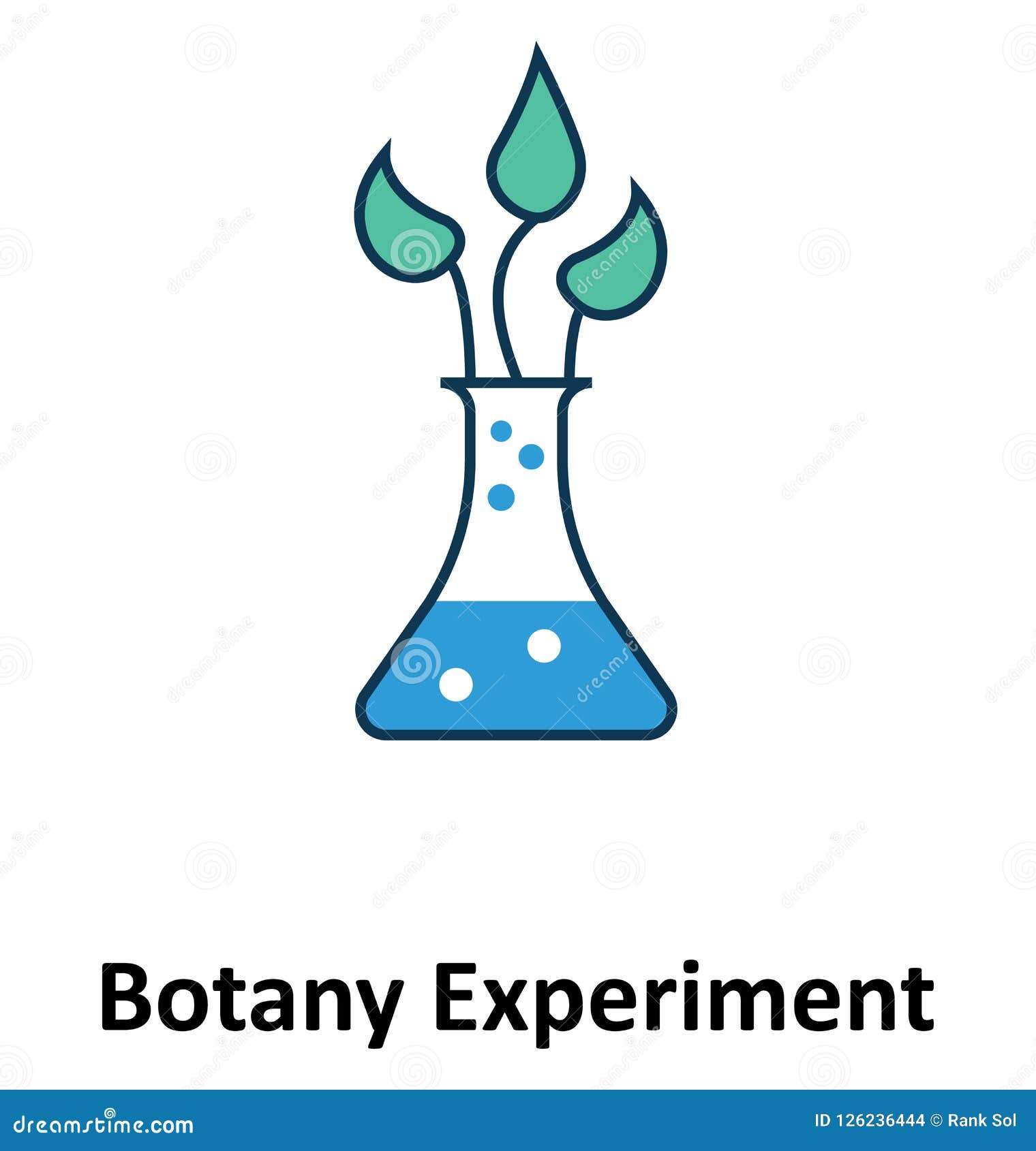Botany Experiment Isolated and Vector Icon for Technology Stock Vector ...