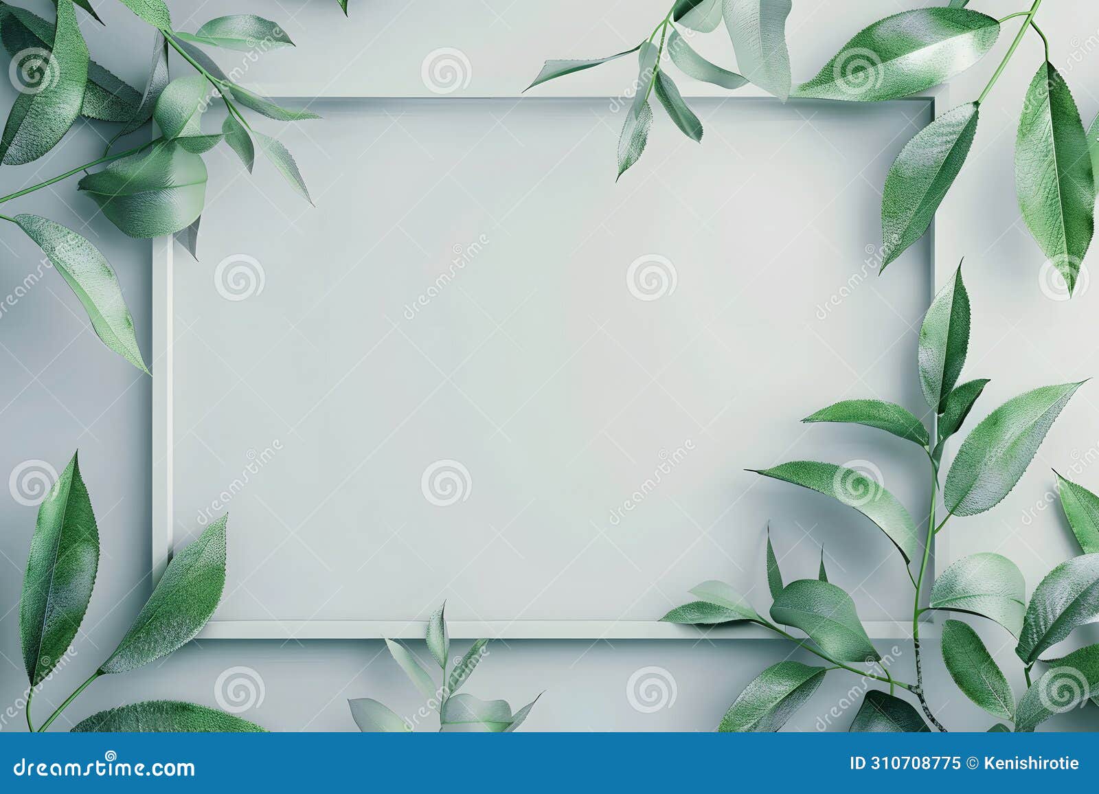 Botany Layout with Leaves for Copy Space Designs Stock Image - Image of ...