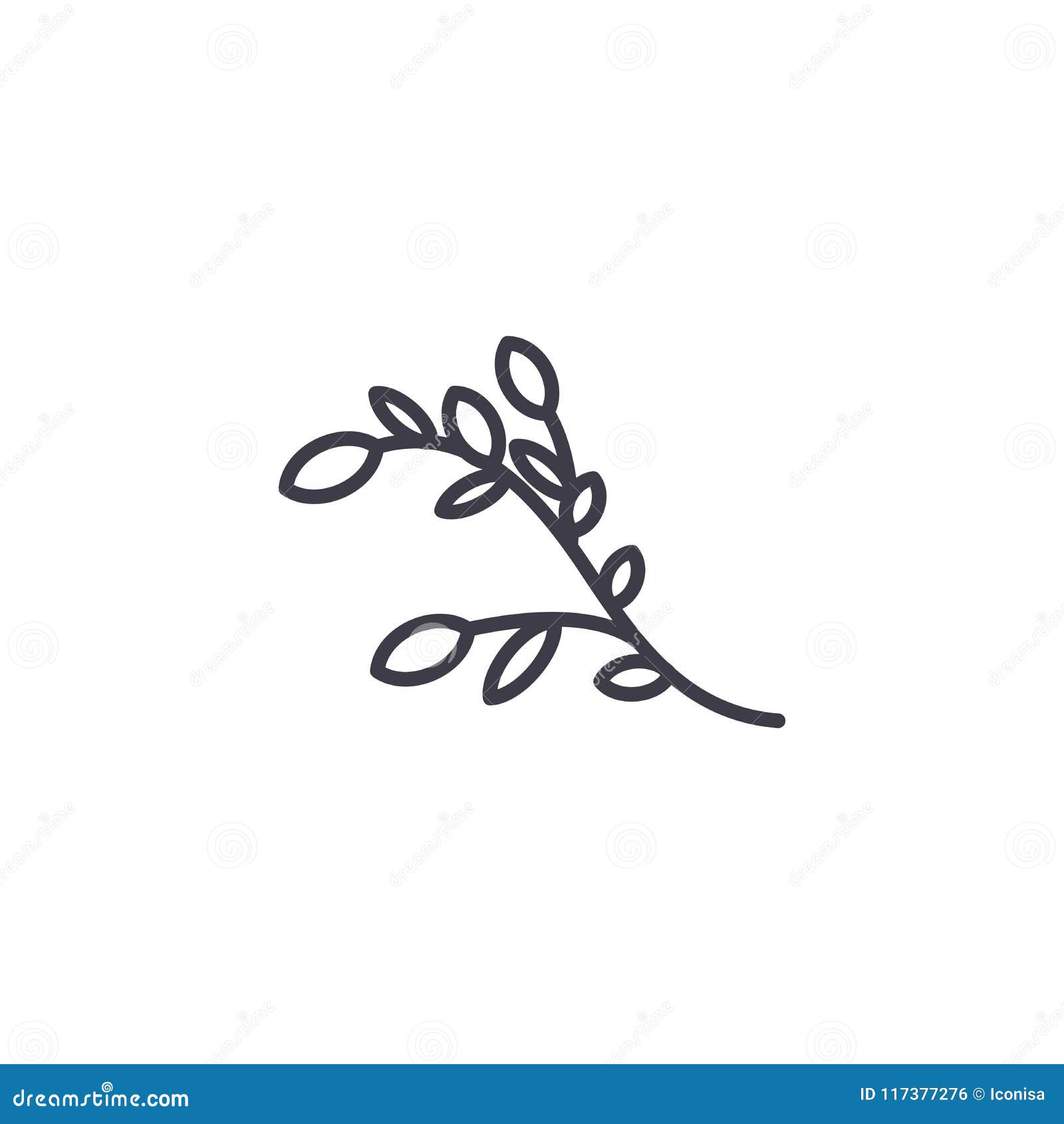 Botany Line Icon Concept. Botany Flat Vector Sign, Symbol, Illustration ...