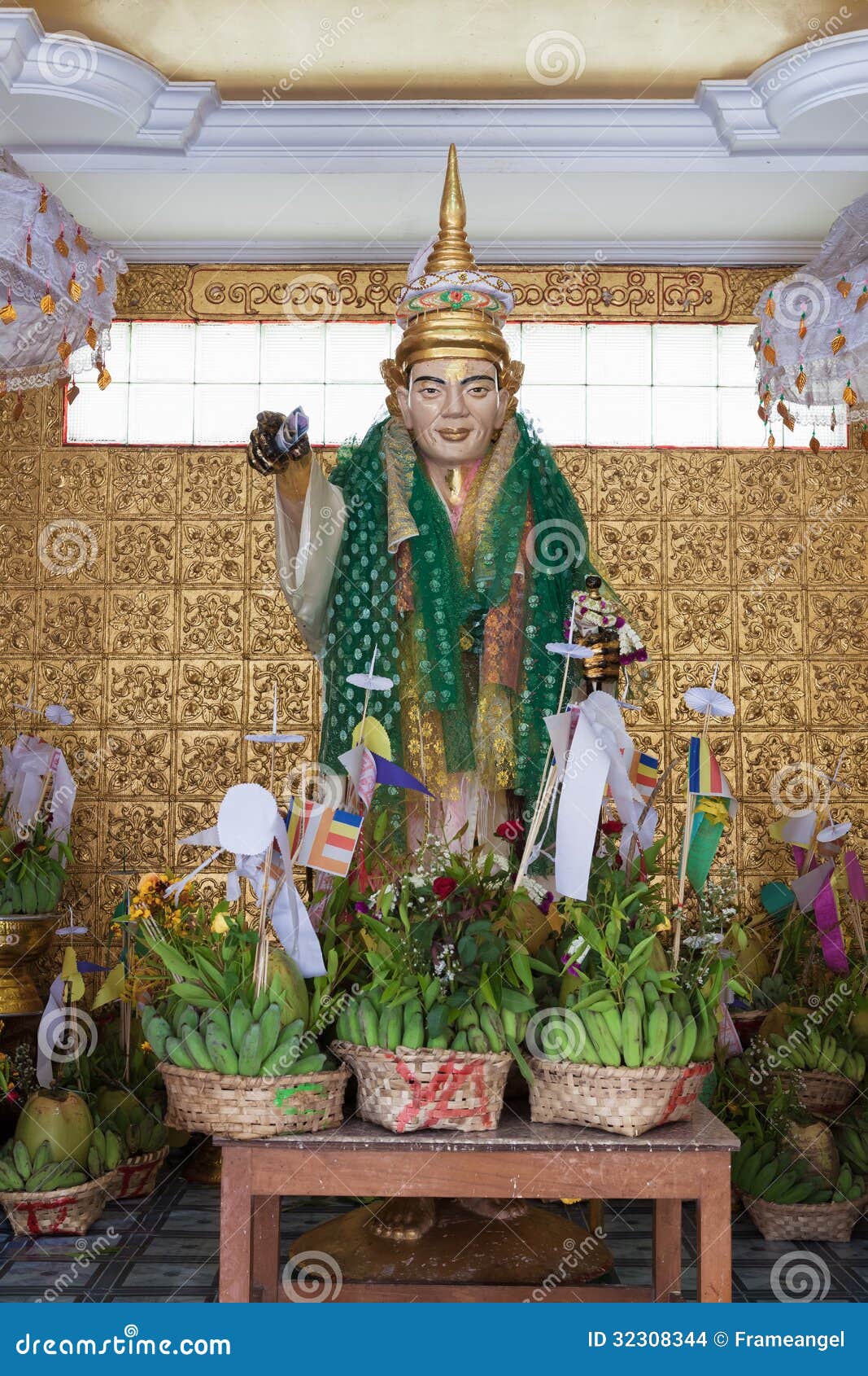 Botataung Pagoda in Yangon, Burma Stock Photo - Image of landscape ...