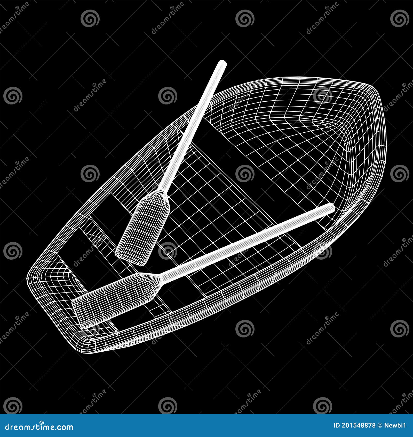 Bote de remos con negoce ilustración del vector. Ilustración de ...