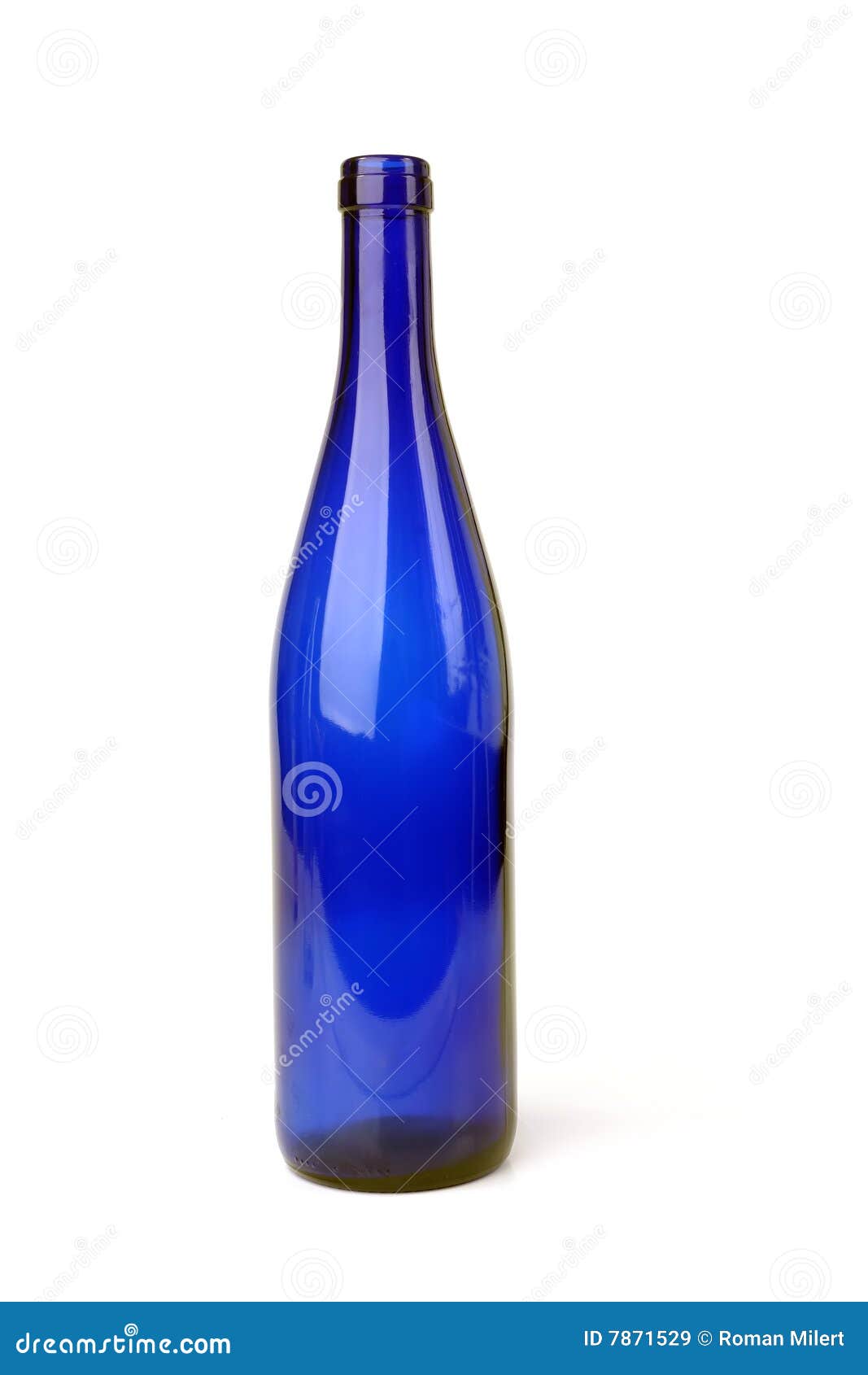 Botella azul imagen de archivo. Imagen de azul, basura - 7871529