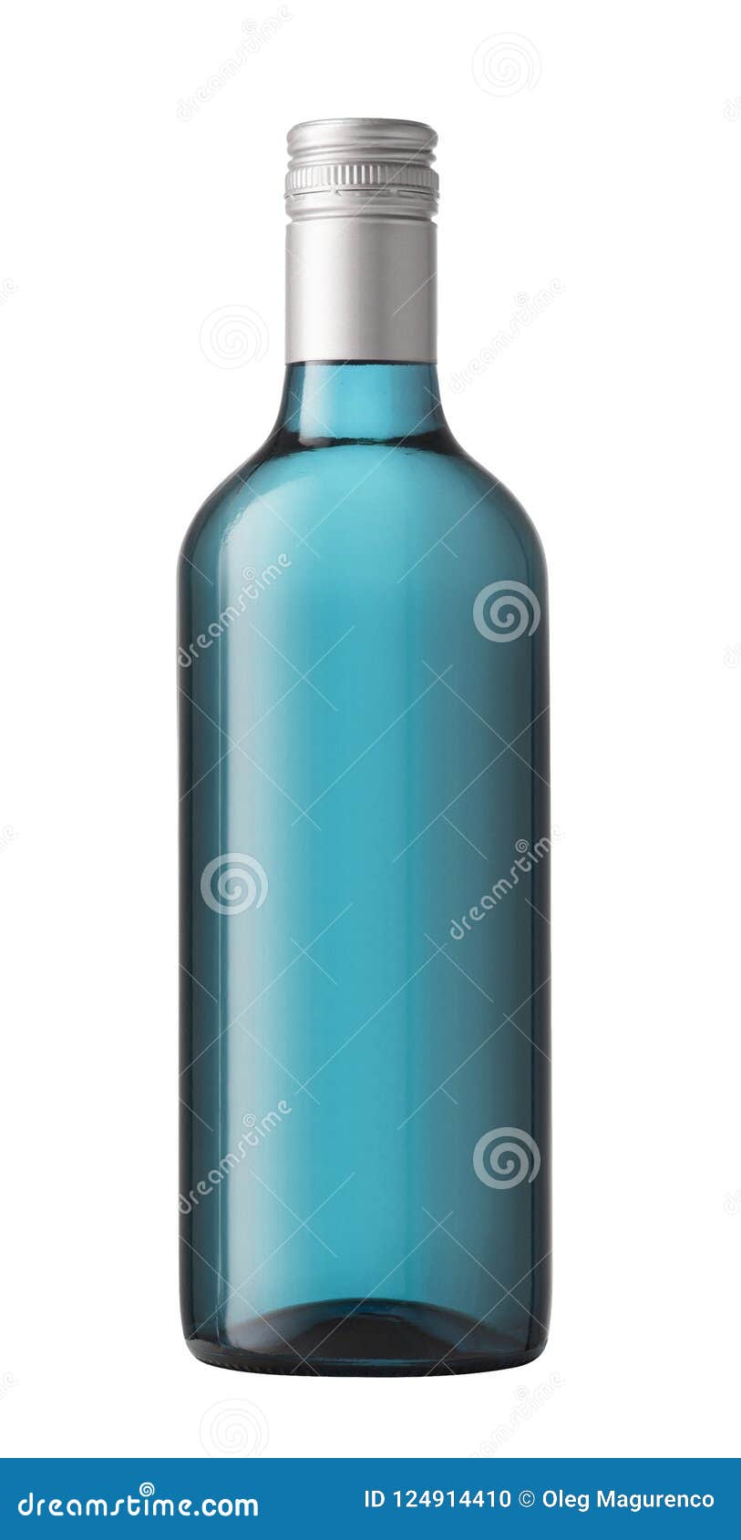 Botella Azul De La Ginebra Aislada Foto de archivo - Imagen de herbario ...