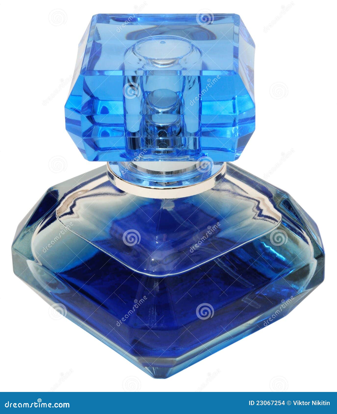 Botella azul de perfume foto de archivo. Imagen de agua - 23067254