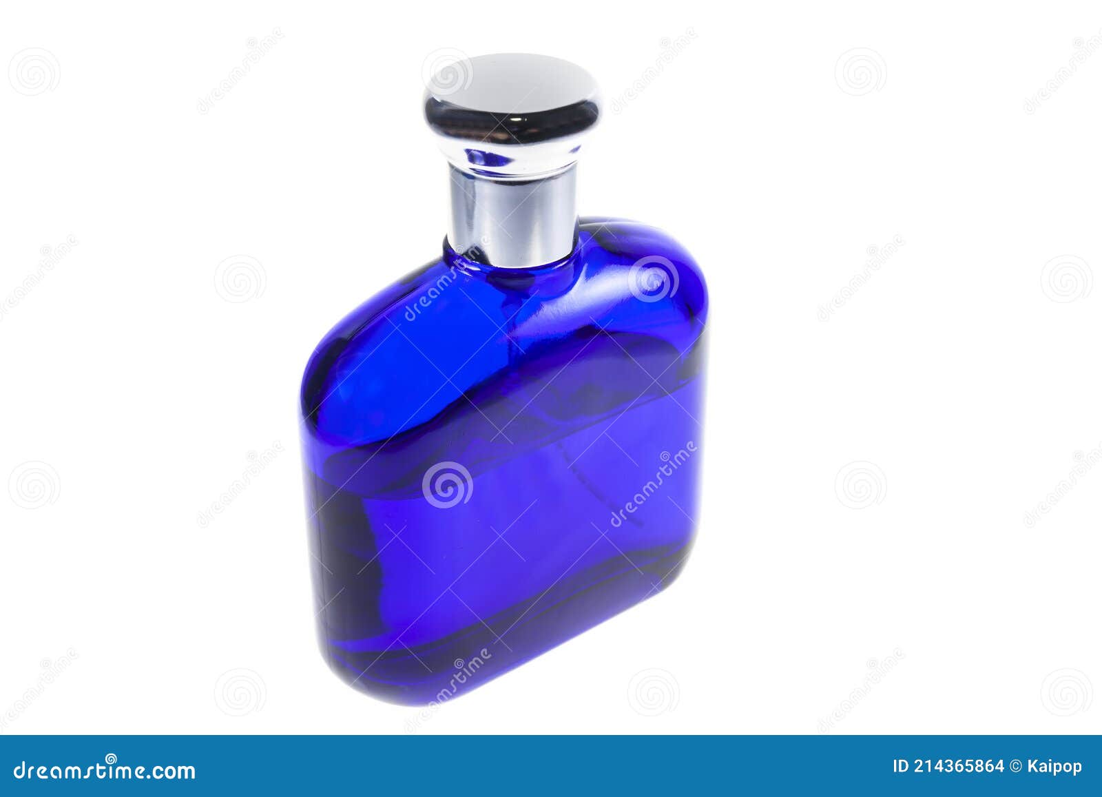Botella azul de perfume foto de archivo. Imagen de higiene - 214365864