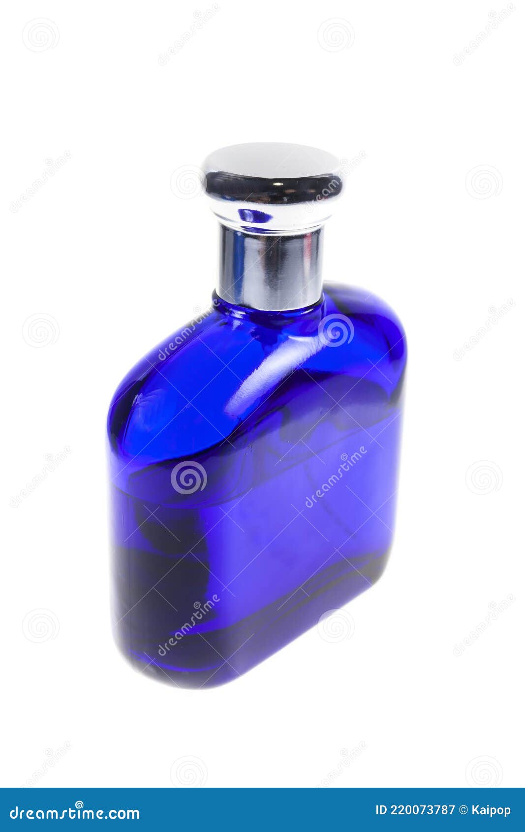 Botella azul de perfume imagen de archivo. Imagen de claro - 220073787