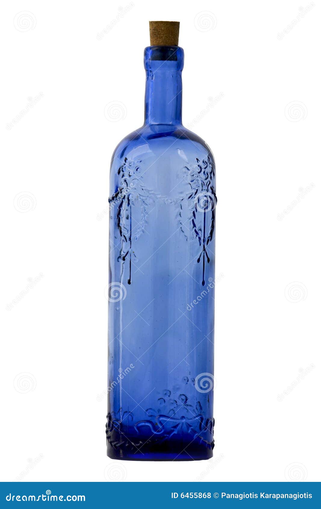 Botella Azul Tradicional Decorativa Foto de archivo - Imagen de objeto ...