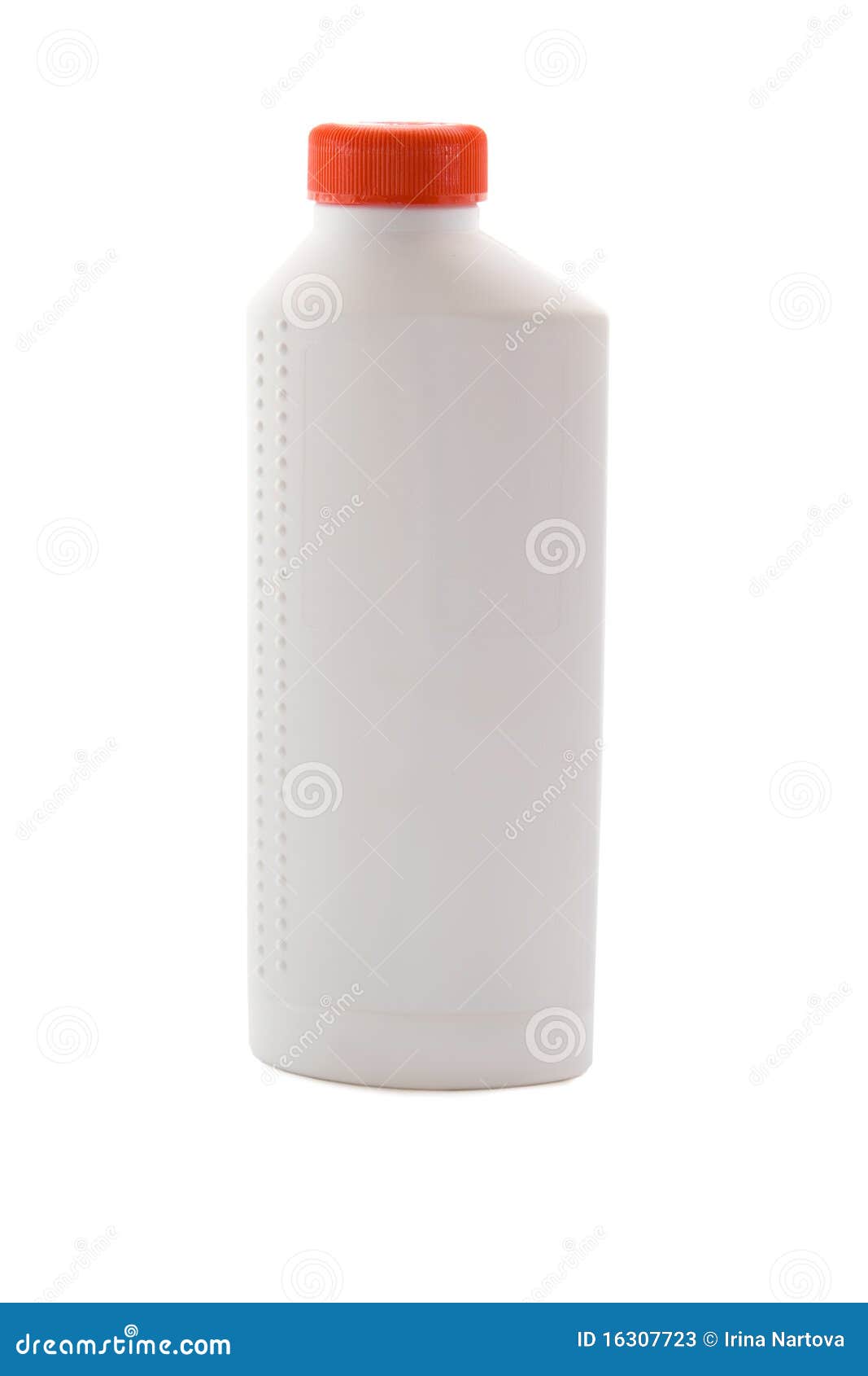 Botella Blanca Aislada En Un Fondo Blanco Imagen de archivo - Imagen de ...