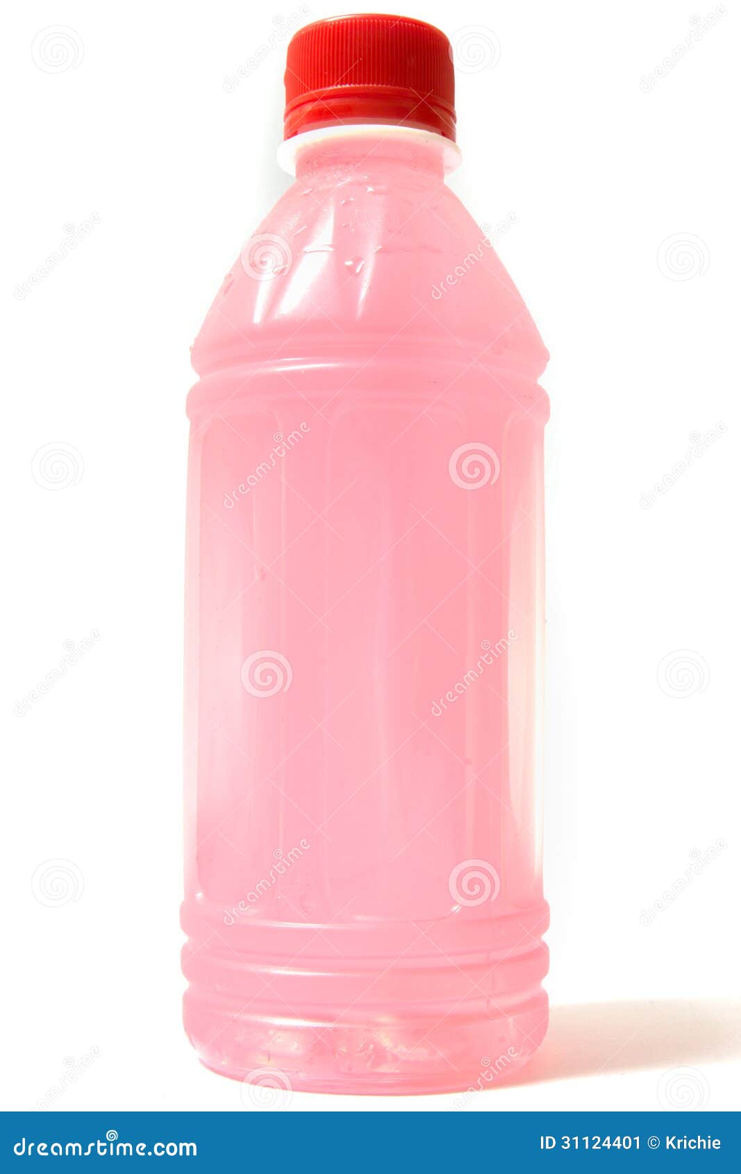 Botella de agua rosada imagen de archivo. Imagen de fresco - 31124401