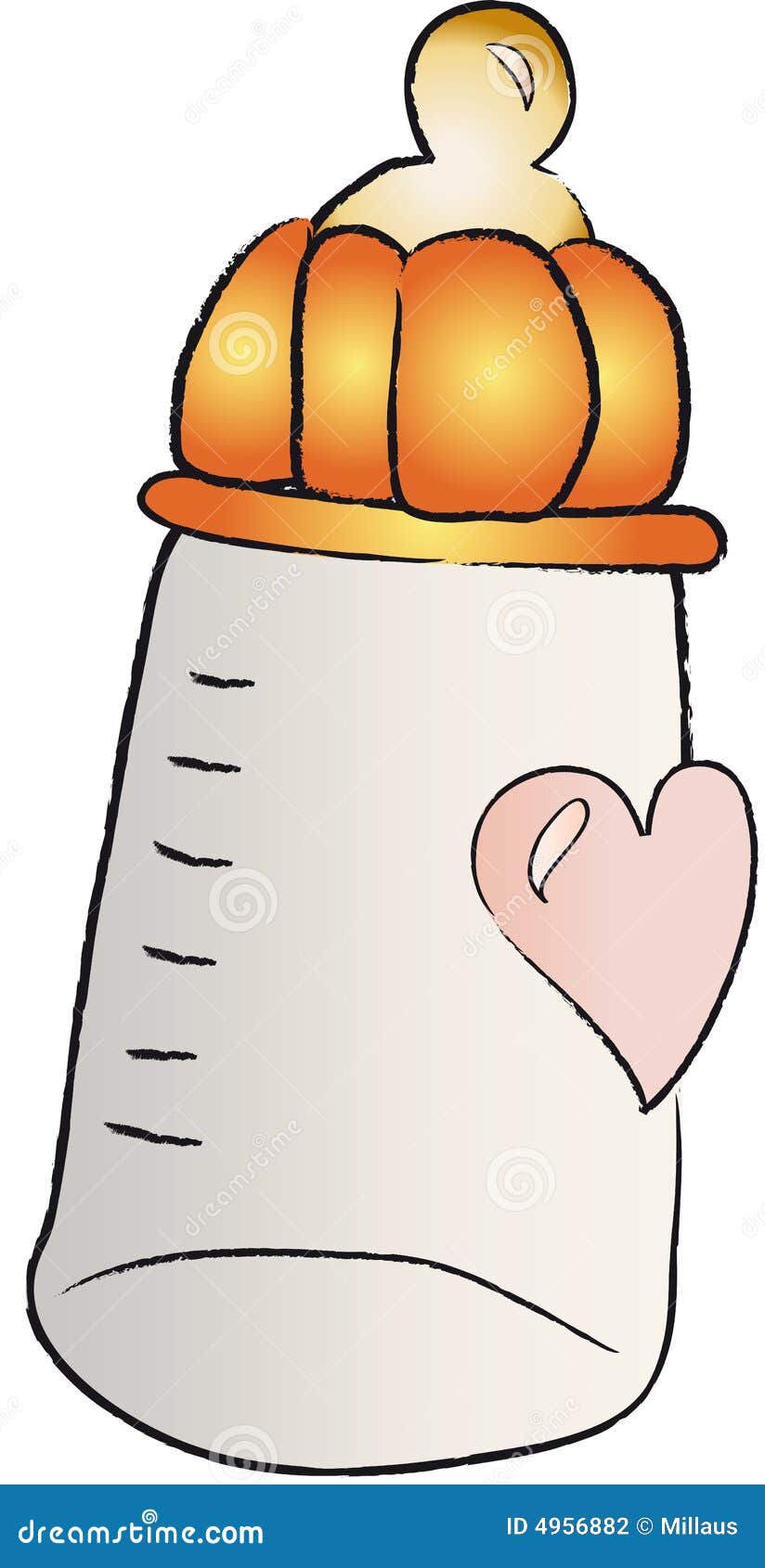 Botella de bebé stock de ilustración. Ilustración de infante - 4956882