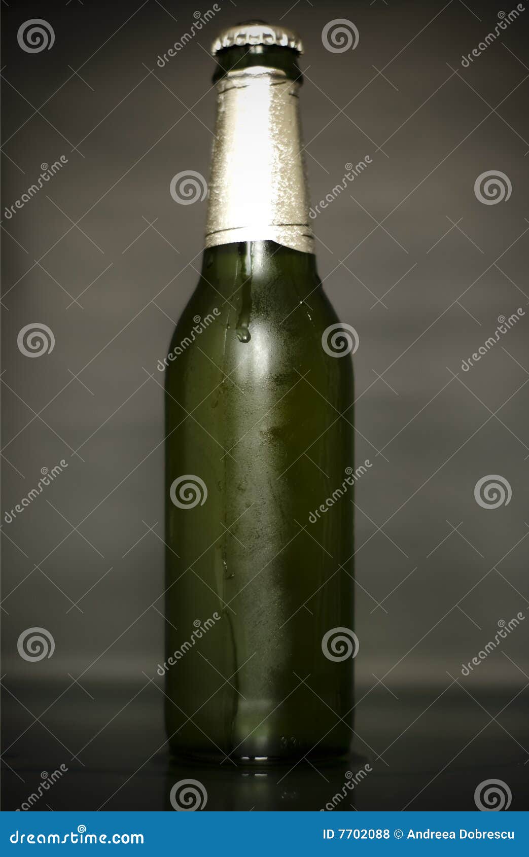 Botella de cerveza foto de archivo. Imagen de verde, helada - 7702088