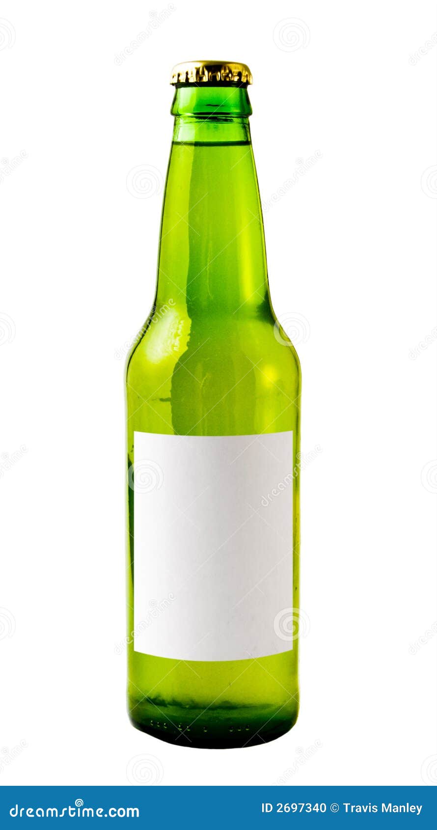 Botella de cerveza verde foto de archivo. Imagen de marca - 2697340