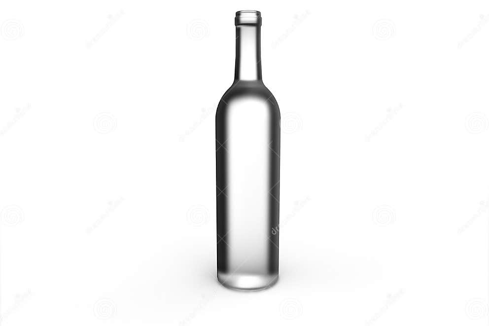 Botella De Cristal Transparente Foto de archivo - Imagen de alcohol ...