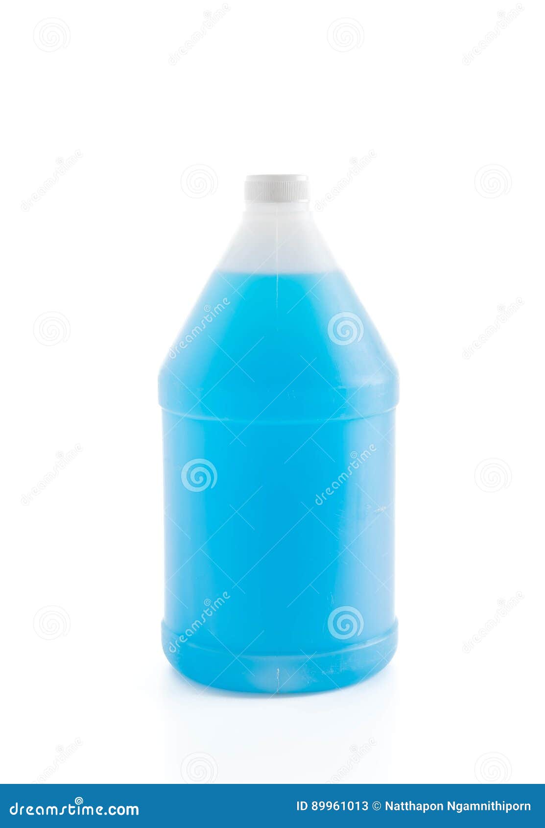 Botella De Detergente Azul De La Limpieza Imagen de archivo - Imagen de ...