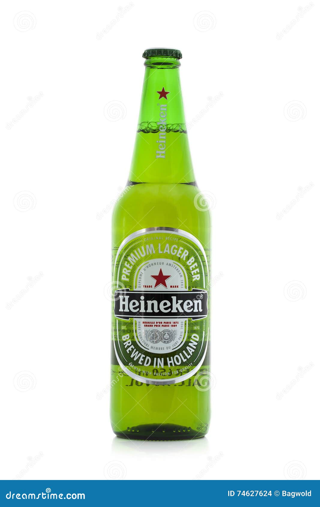 Botella de Heineken imagen de archivo editorial. Imagen de cristal ...