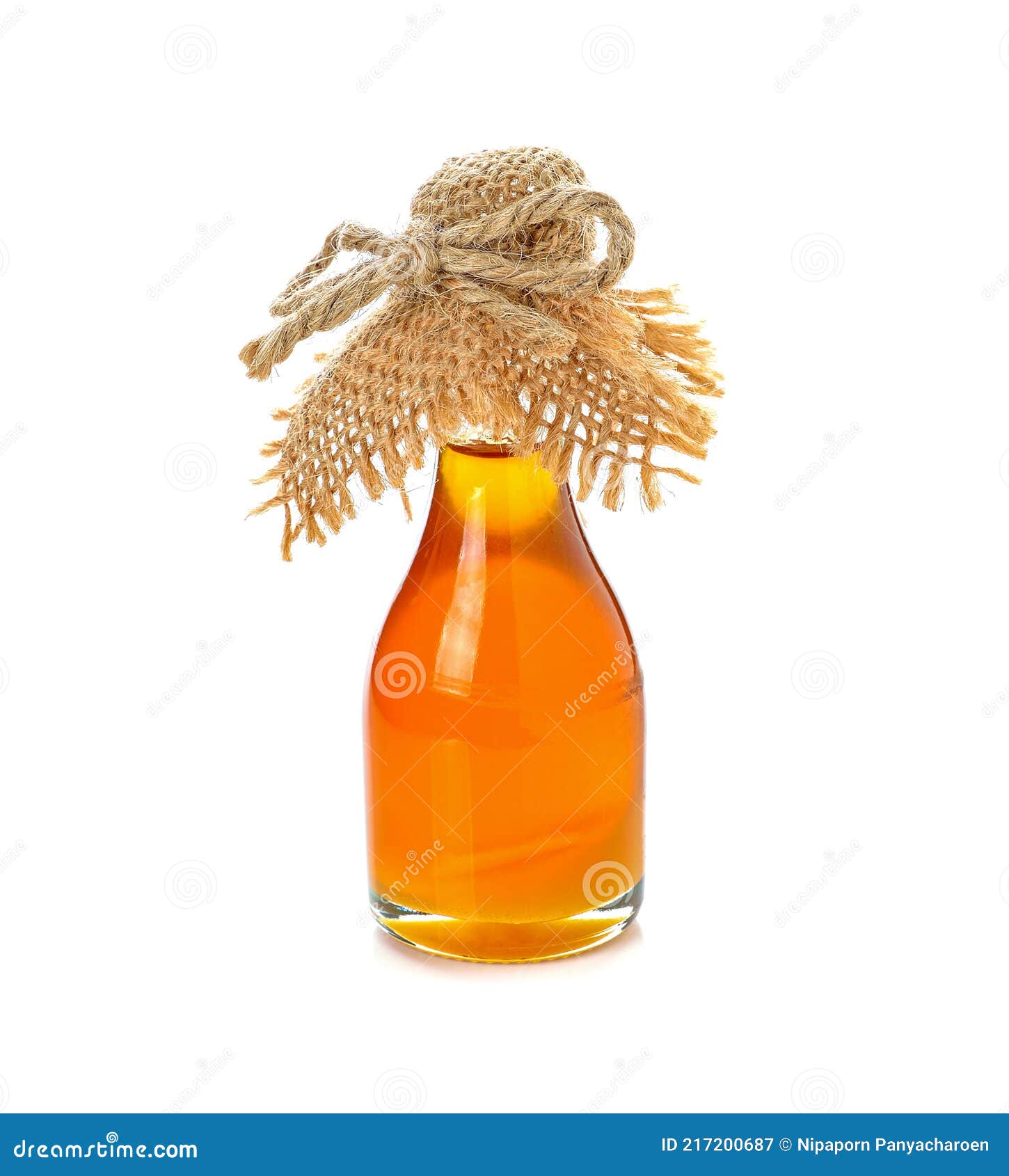 Botella De Miel Aislada Sobre Blanco Imagen de archivo - Imagen de ...