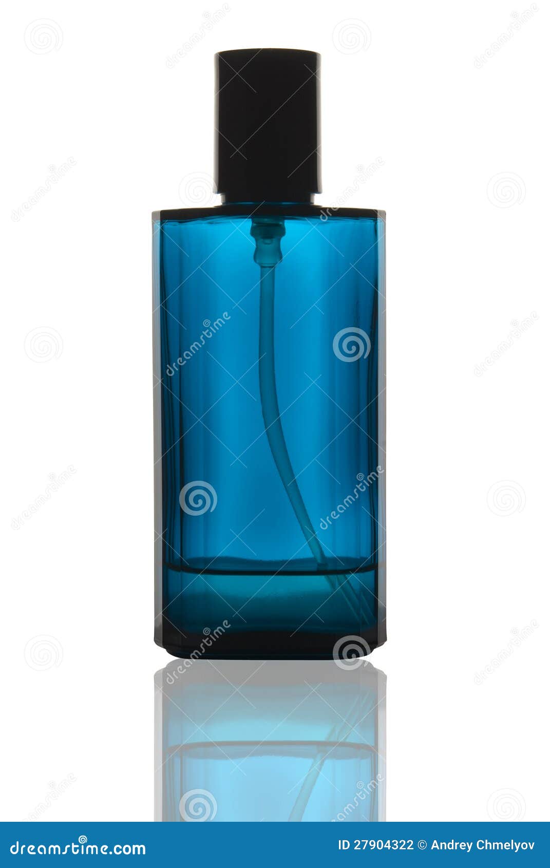 Botella de perfume azul foto de archivo. Imagen de azul - 27904322