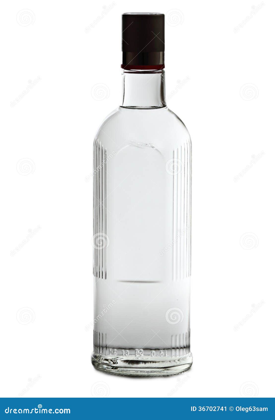 Botella de vodka imagen de archivo. Imagen de transparente - 36702741