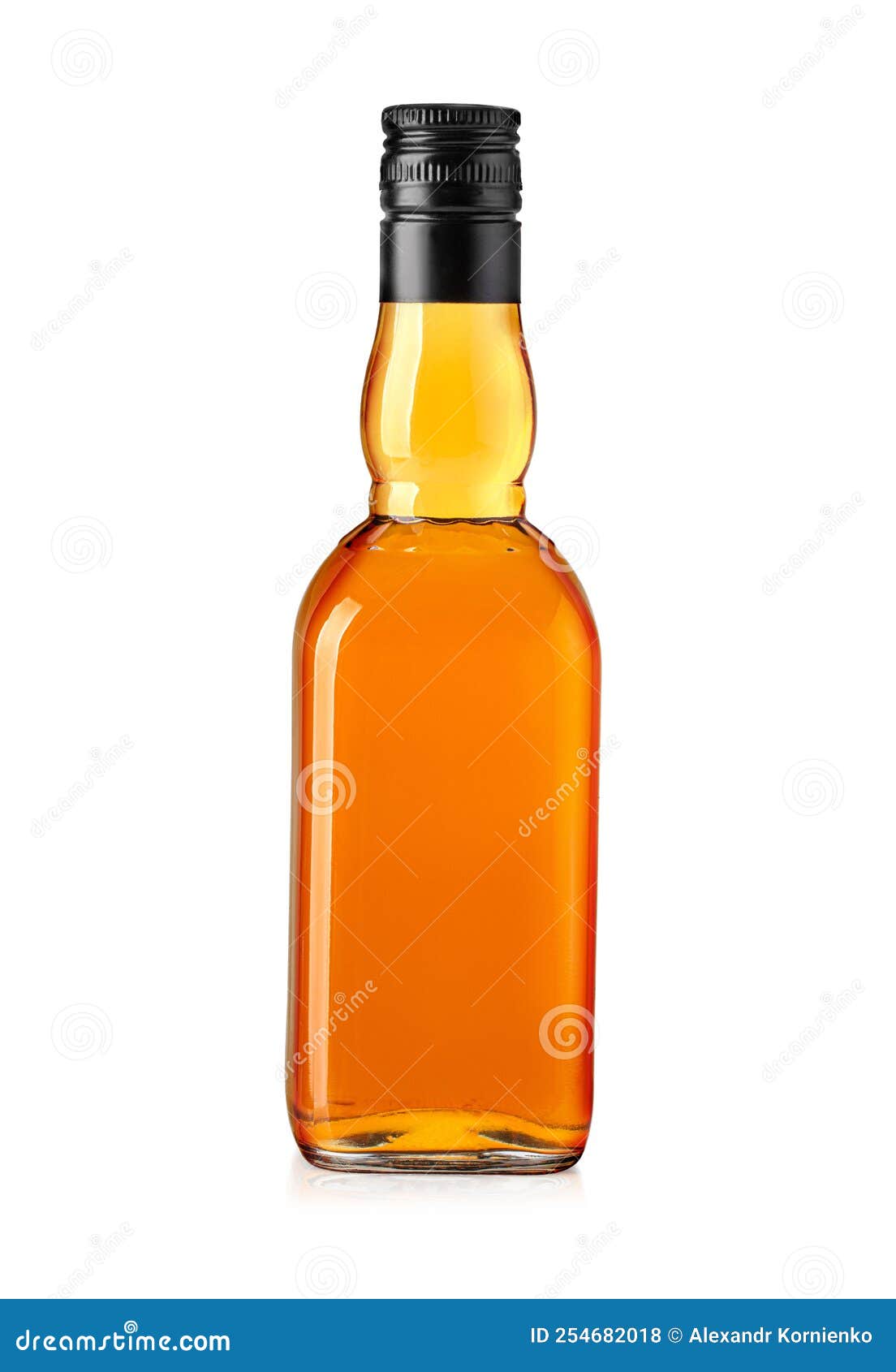Botella de whisky aislada foto de archivo. Imagen de completo - 254682018