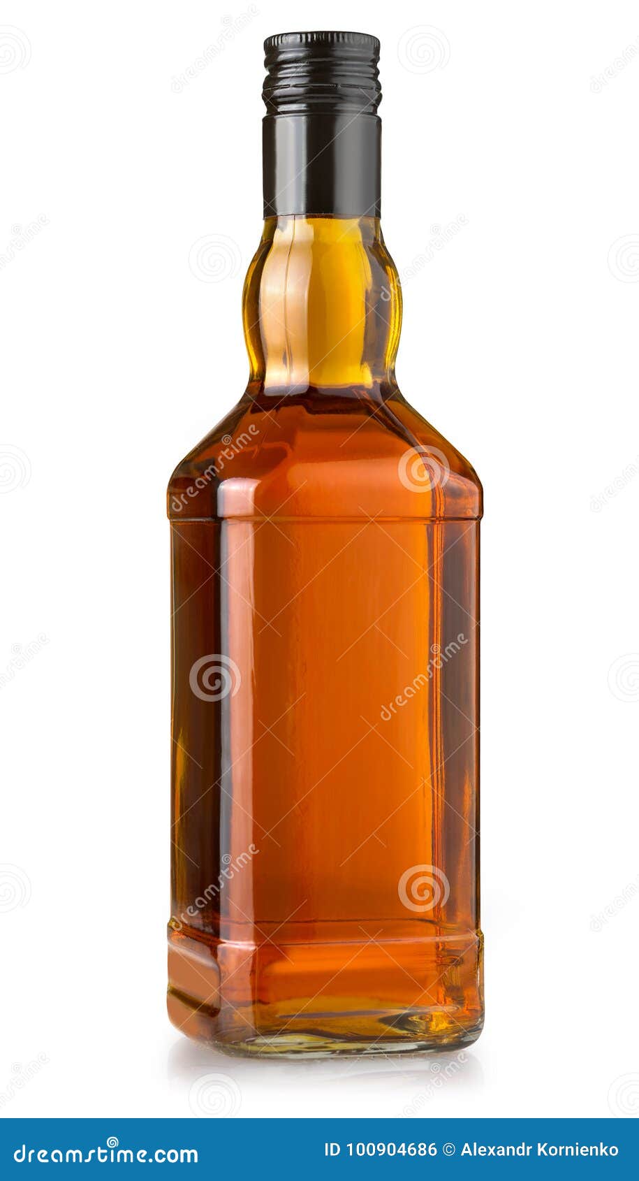 Botella De Whisky En Blanco Foto de archivo - Imagen de amarillo ...