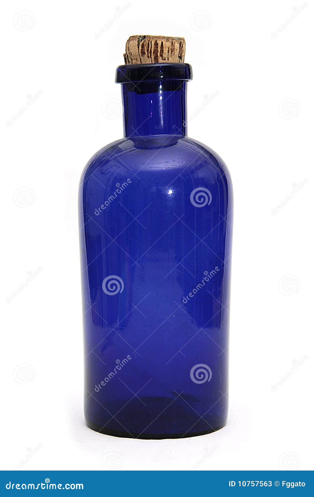 Botella Del Azul De La Farmacia Imagen de archivo - Imagen de agua ...