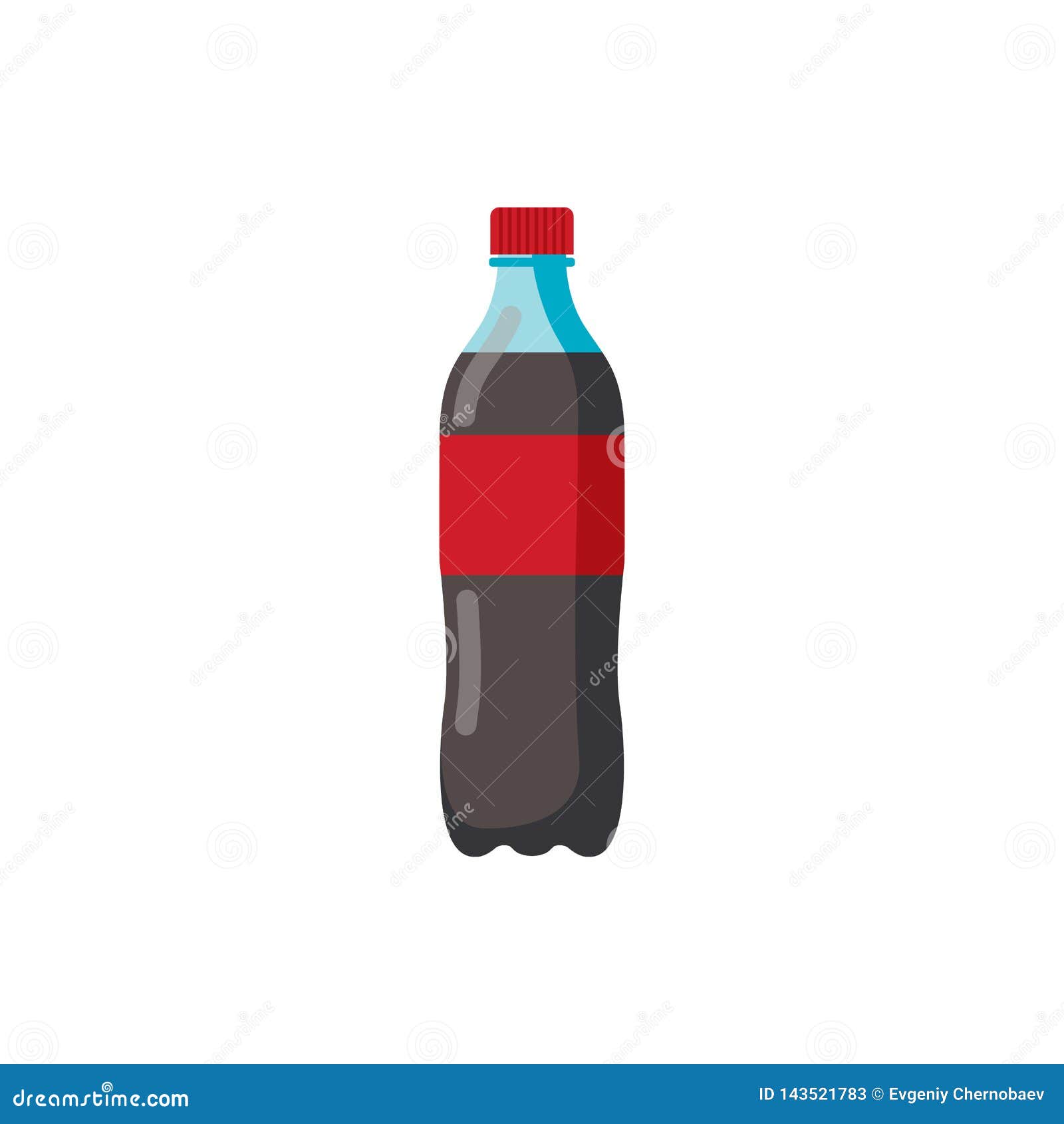 Botella Del Vector Eps10 De La Soda Botella De Soda De La Coca En El ...