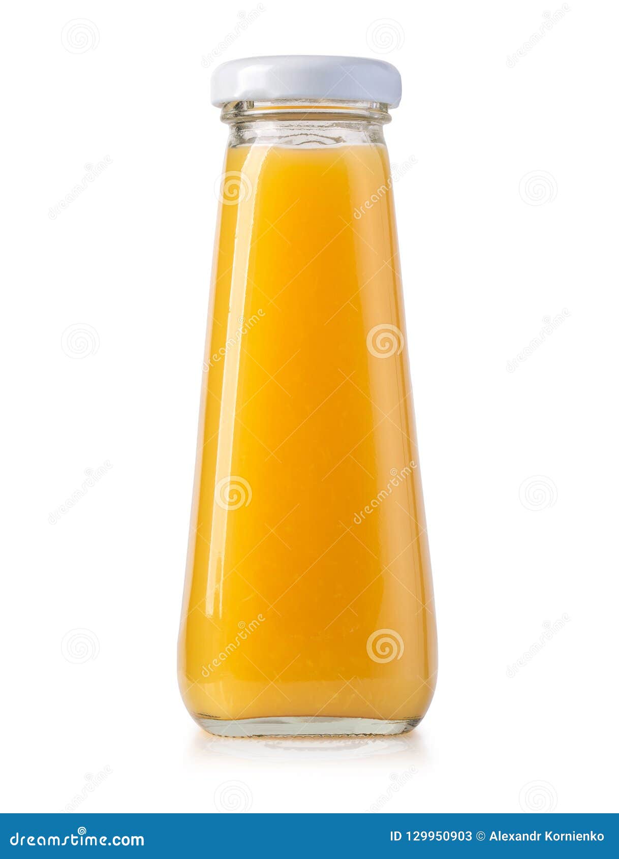 Botella Del Zumo De Naranja Aislada En Blanco Imagen de archivo ...