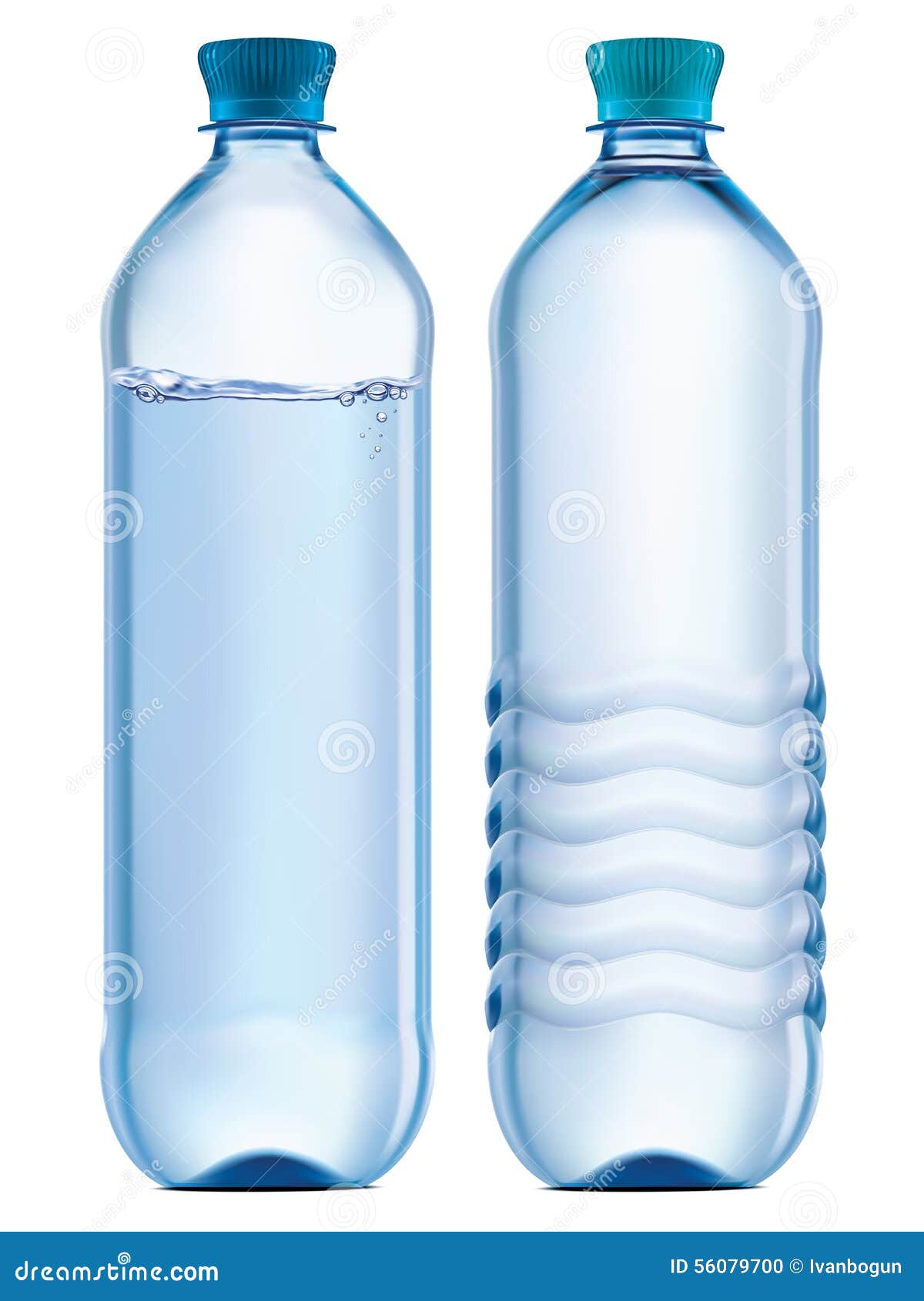 Botella Plástica De Agua Potable Ilustración del Vector - Ilustración ...