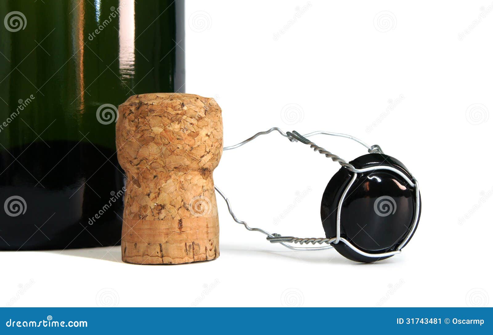 Botella y corcho imagen de archivo. Imagen de botella - 31743481