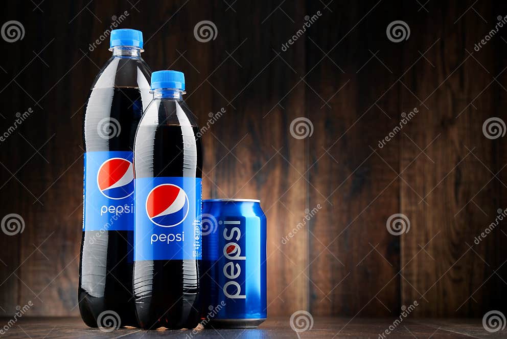 Botella Y Poder Del Refresco Carbónico Pepsi Imagen de archivo ...