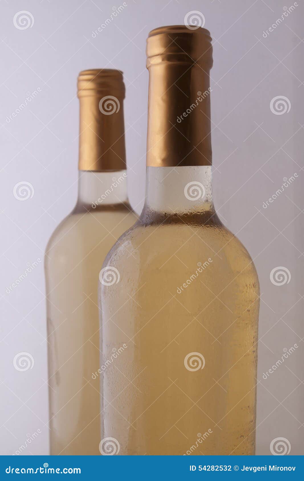 Botellas blancas de la vid foto de archivo. Imagen de botellas - 54282532